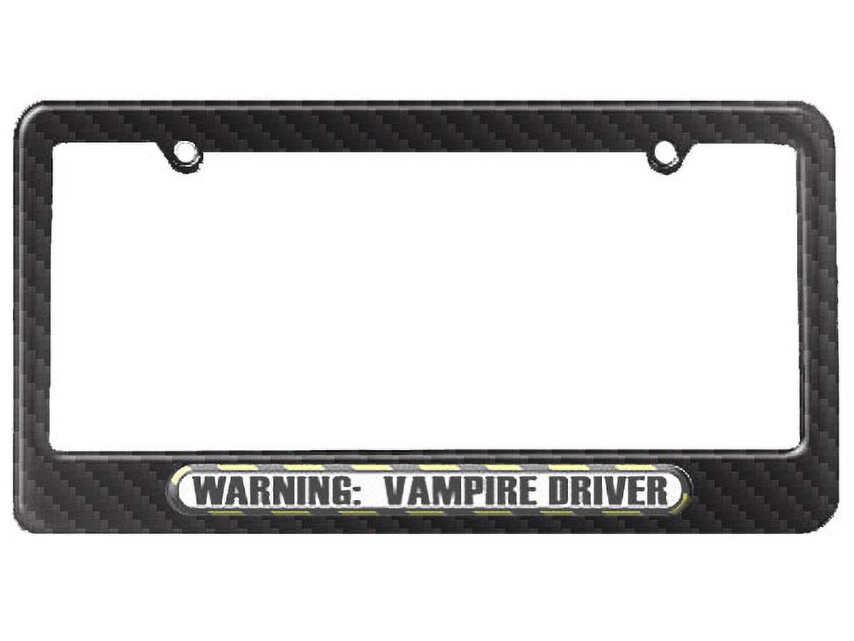 Warning, Vampire Driver - Funny License Plate Frame - Walmart.com