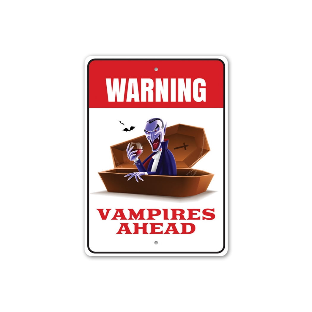 Warning: Vampires Ahead, Vampire Drinking Blood from Wine Glass in ...