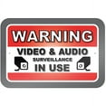 Warning Video And Audio Surveillance In Use Sign - Walmart.com