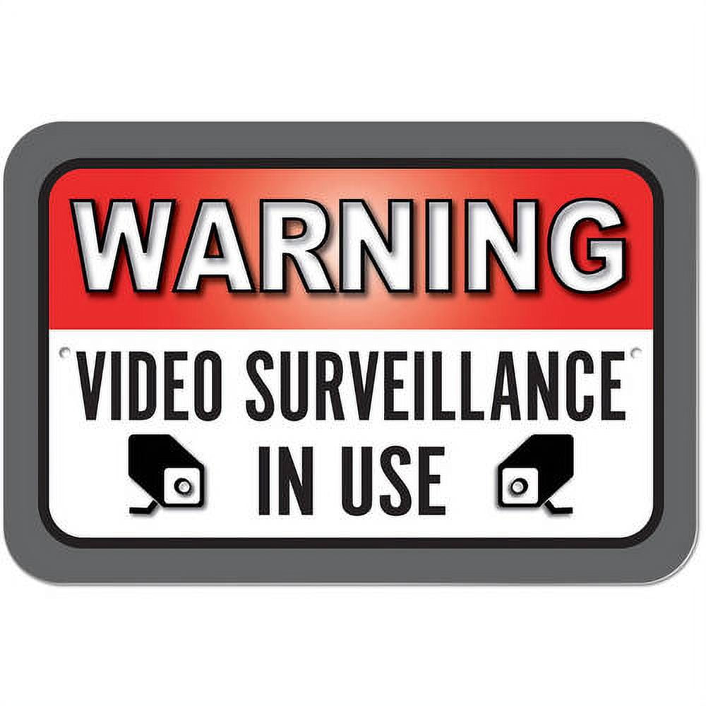 Warning Video Surveillance In Use Sign - Walmart.com