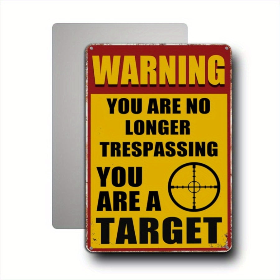 Warning You Are No Longer Trespassing Metal Aluminum Sign Decor ...