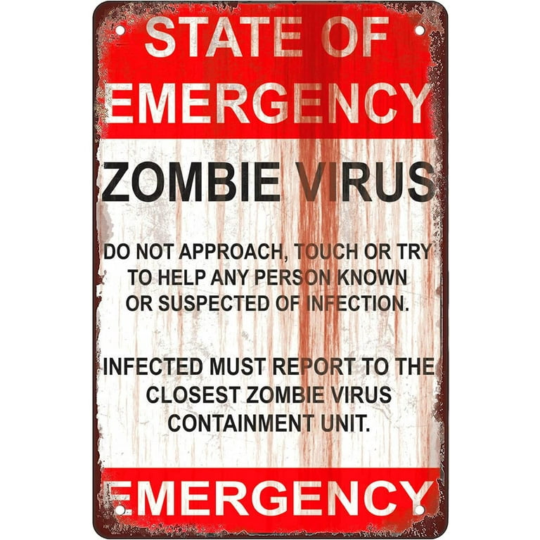Warning Zombie Signs