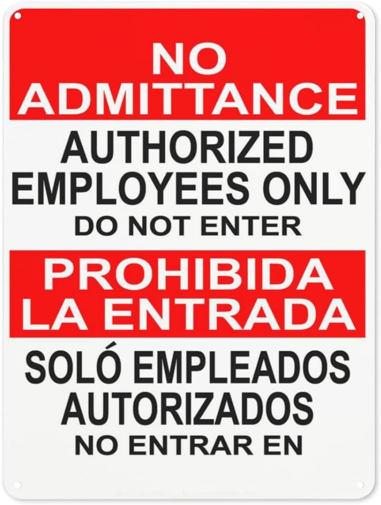 Warning sign Danger Business signs,No Drop Off Parking Lot Sign 2 ...