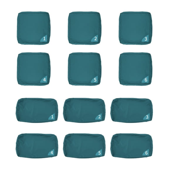 FKS LIFE Patio Cushion Covers Replacement Outdoor Patio Seat Cushion ...