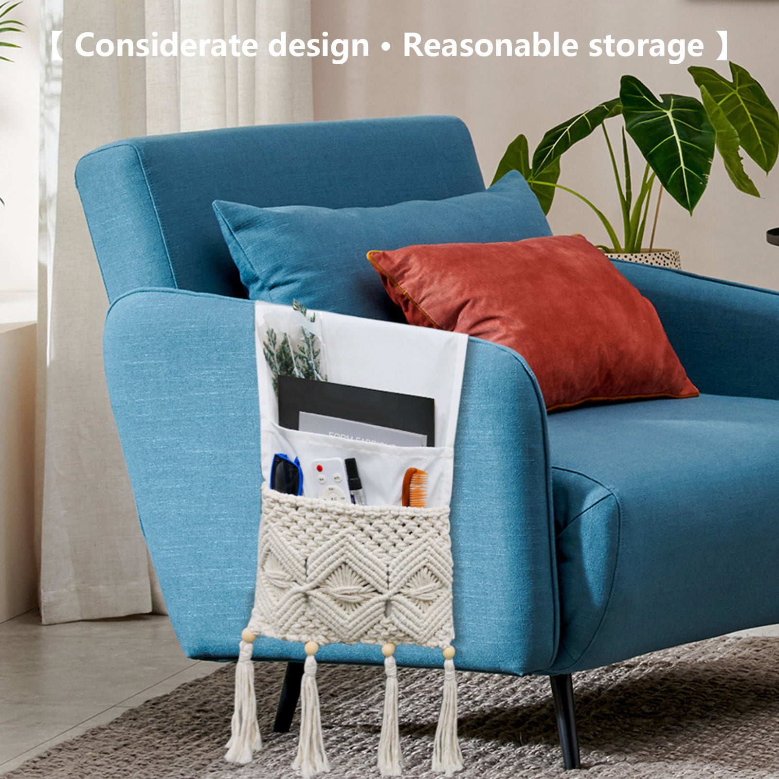 Waroomhosue Armrest Organizer Remote Control Holder Bedside Storage ...