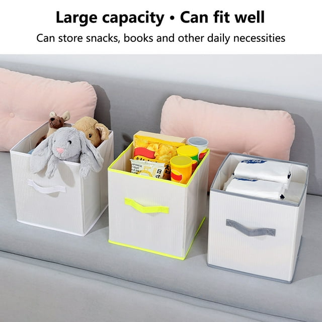 Waroomhosue Storage Box No Lid Foldable Moistureproof Collapsible Cube ...