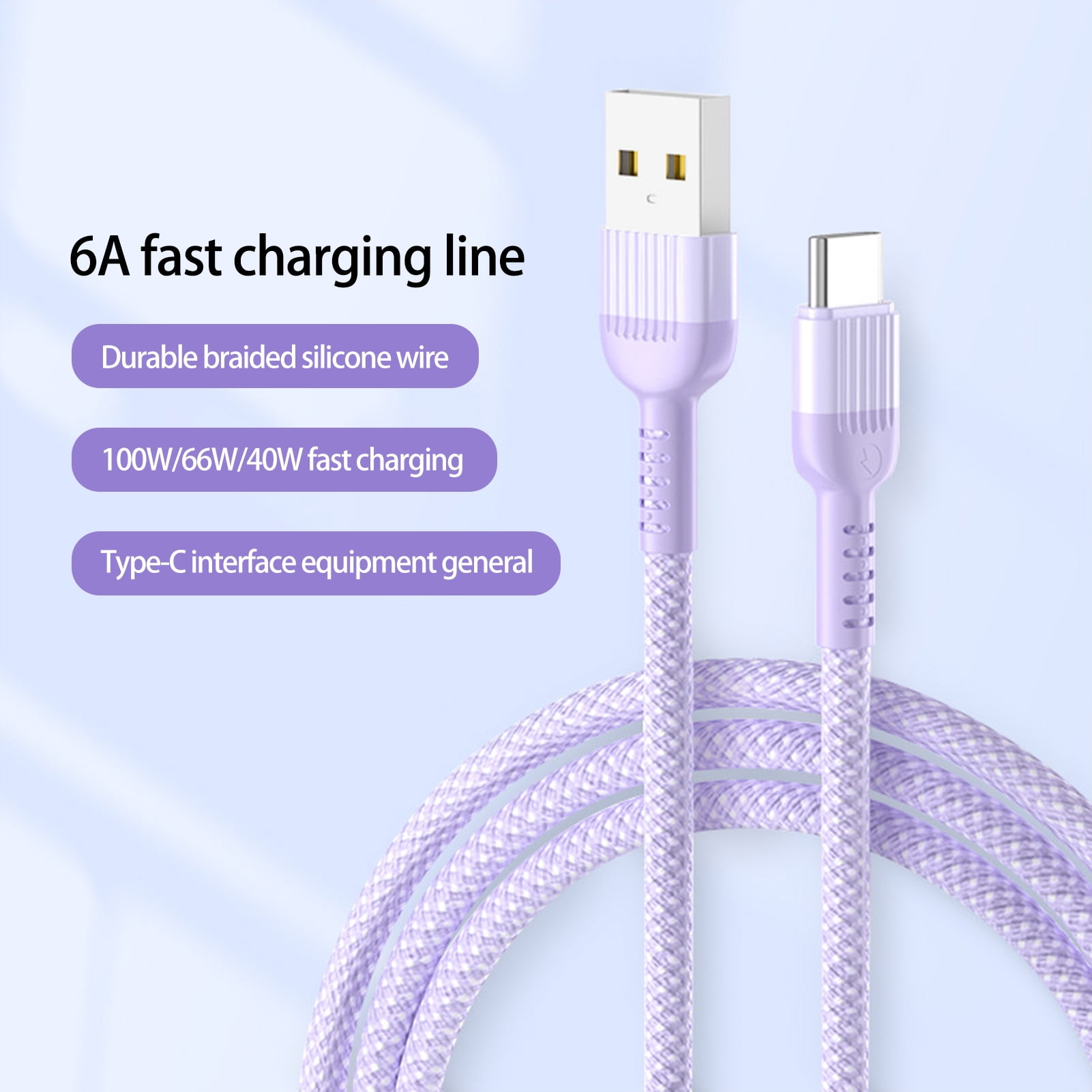 Waroomhouse 1.2m/2m Data Cable Universal High Current Safe Anti-winding ...