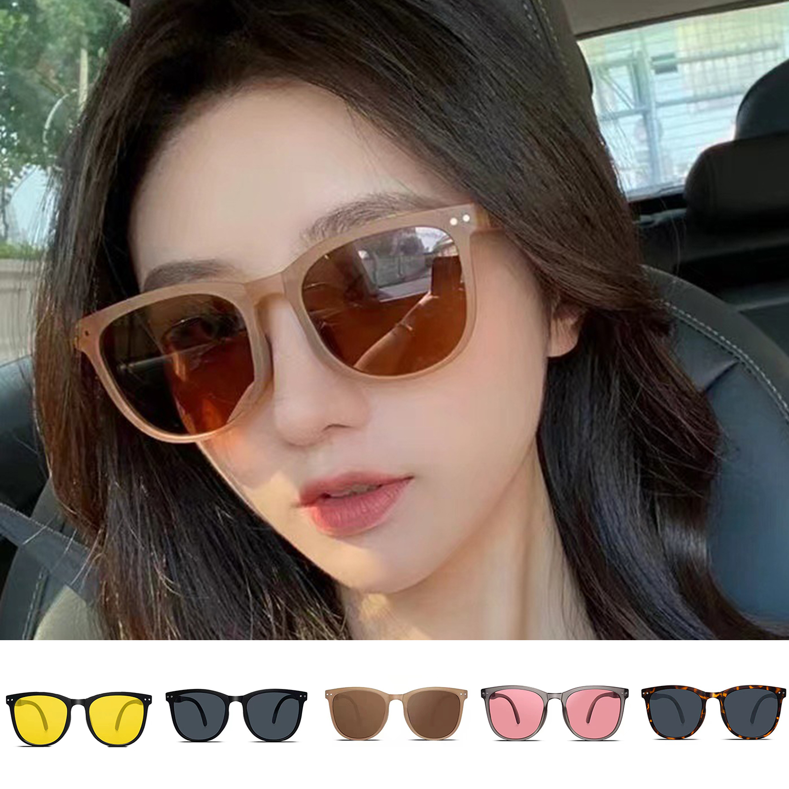 Waroomhouse 1 Pair Women Sunglasses Fashion Easy to Carry Well-designed ...
