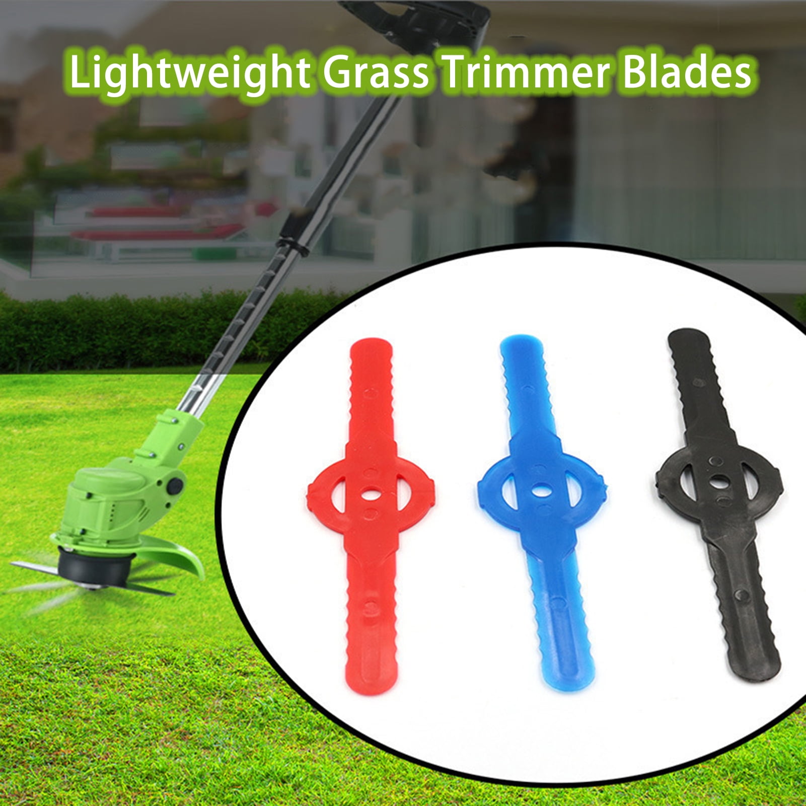 Waroomhouse 10 Pcs Grass Trimmer Blades Sharp Spinning Anti-deformed ...