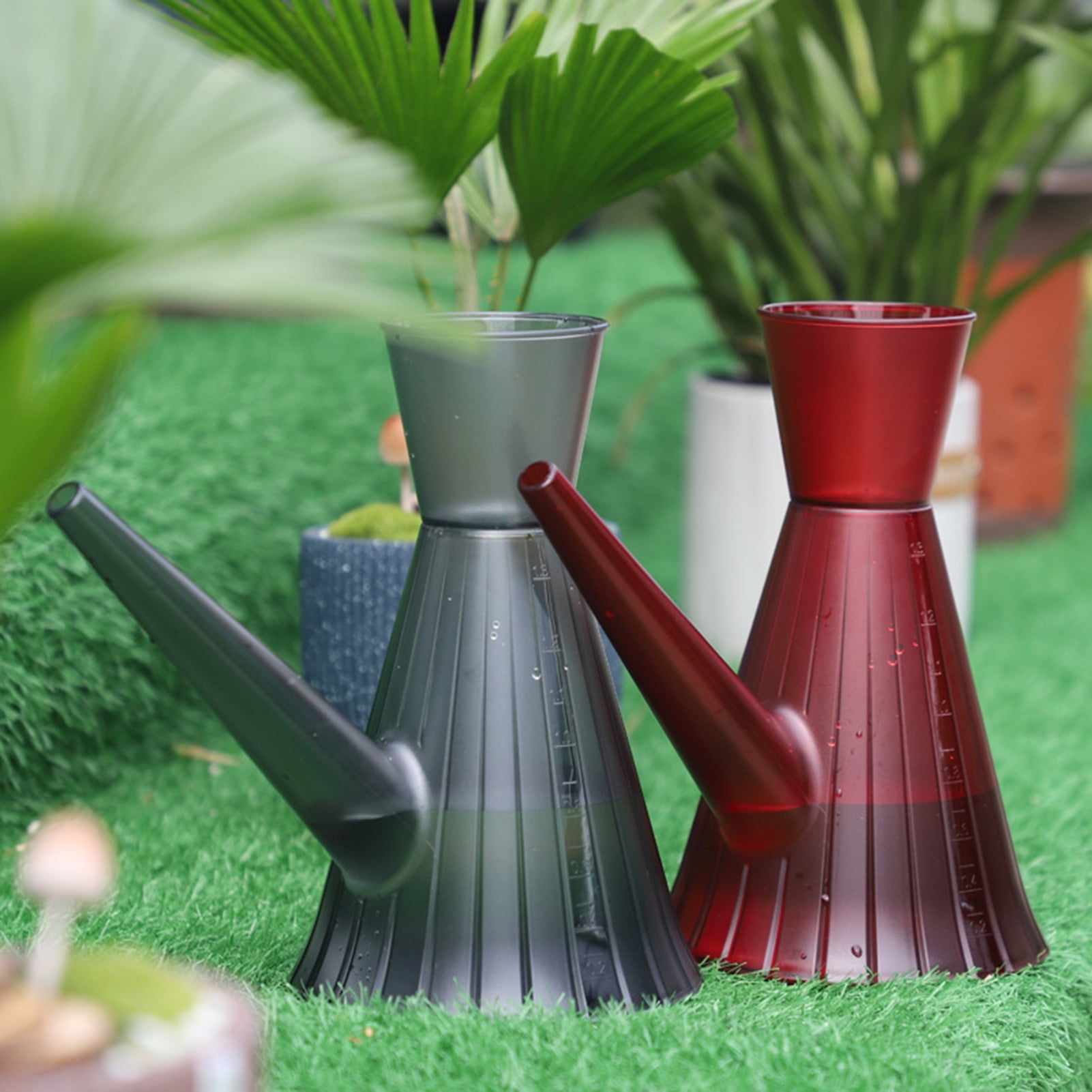 Waroomhouse 1300ml Watering Can Translucent High Capacity Large Caliber ...