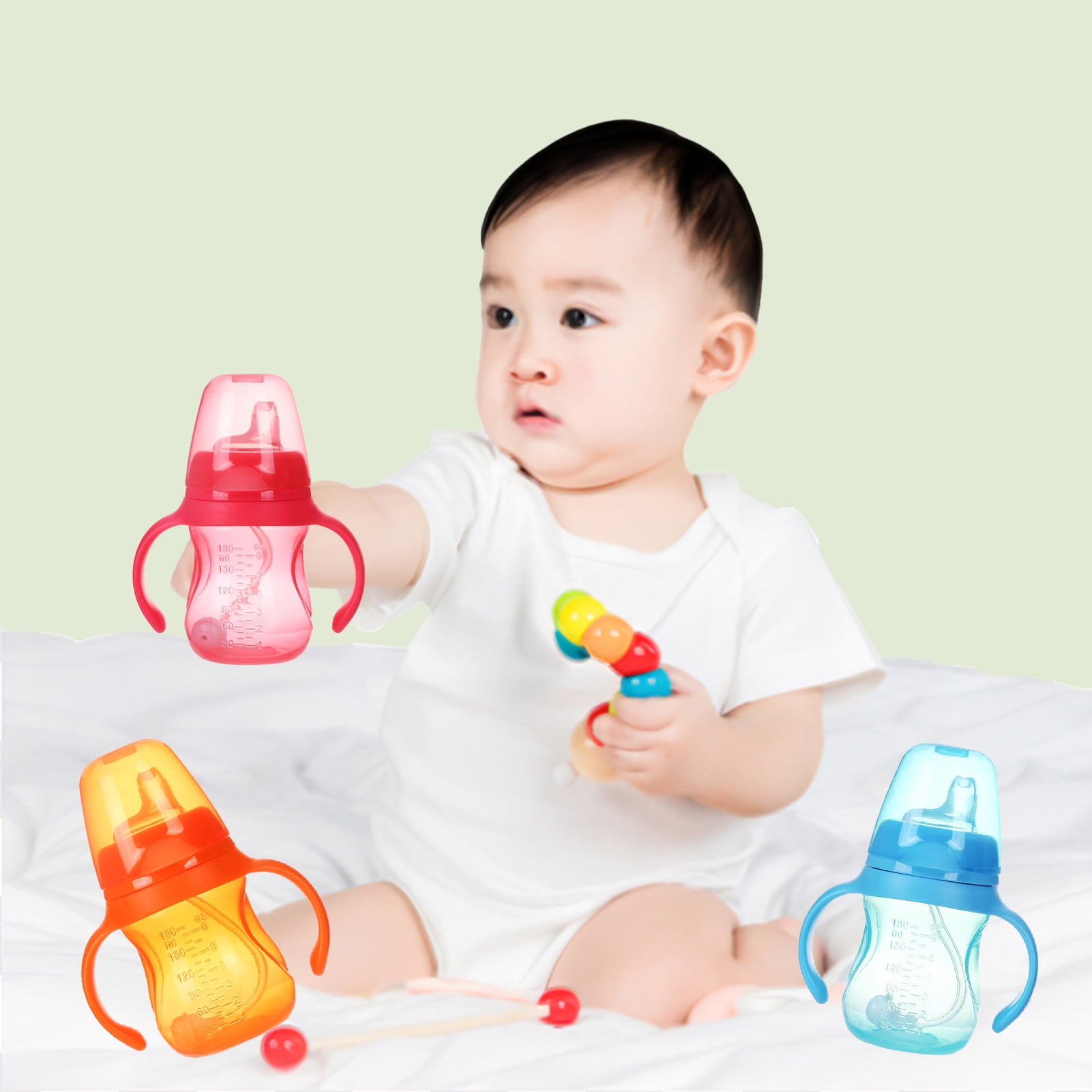 Waroomhouse 180ML Baby Water Cup Anti choking Dustproof Good Sealing ...