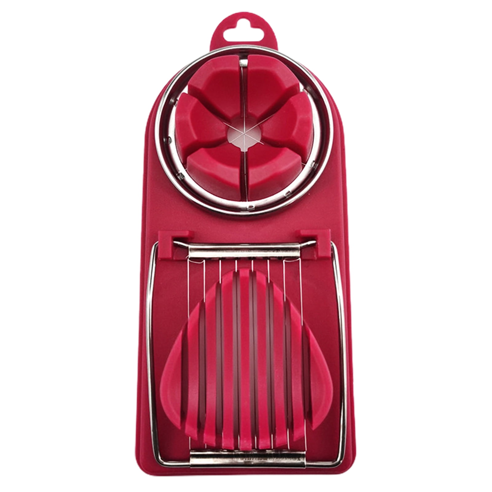 Waroomhouse 3-in-1 Egg Slicer Cutter with Hanging Hole Food Grade BPA ...