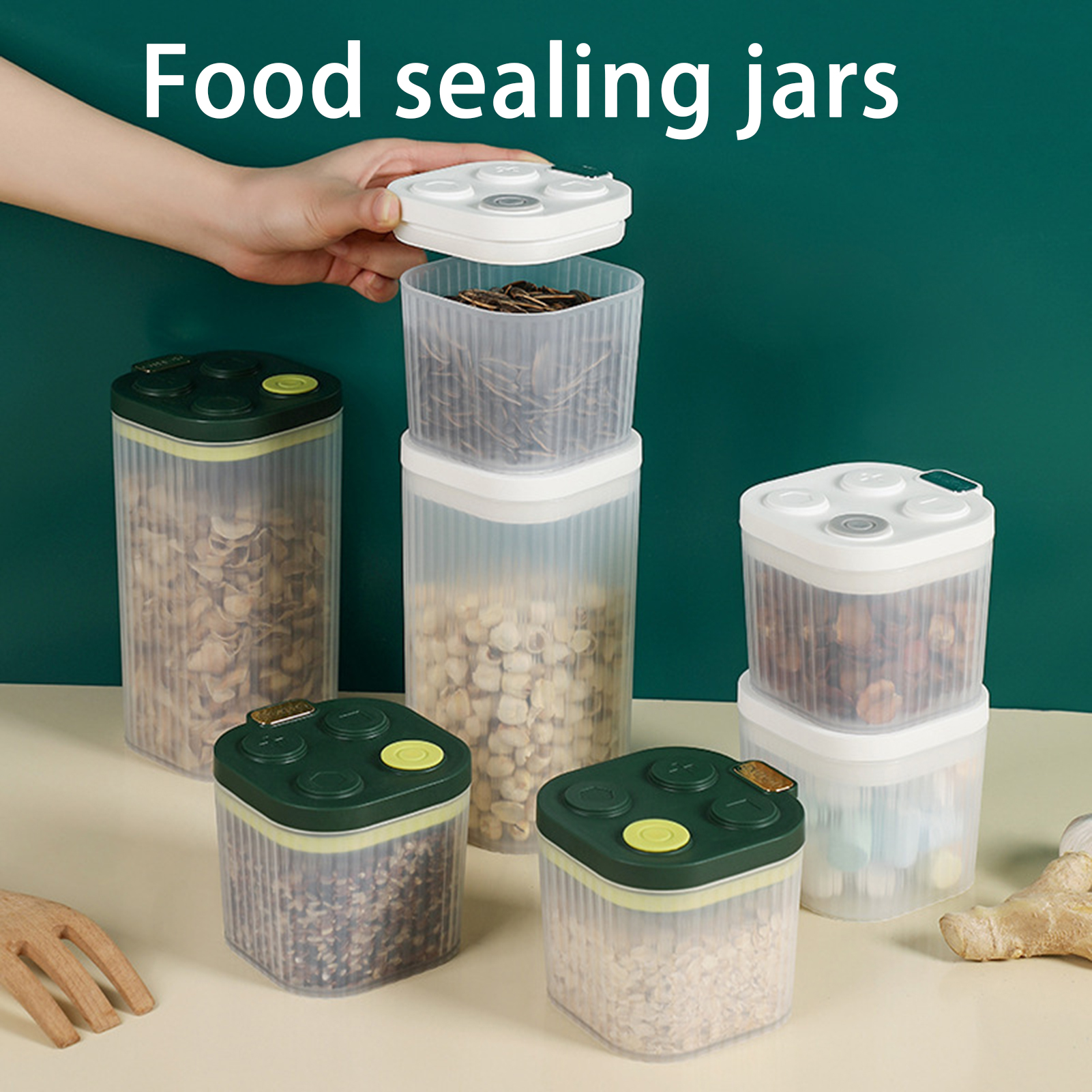 Waroomhouse 600ML/1300ML Sealed Tank Transparent Waterproof Moisture ...