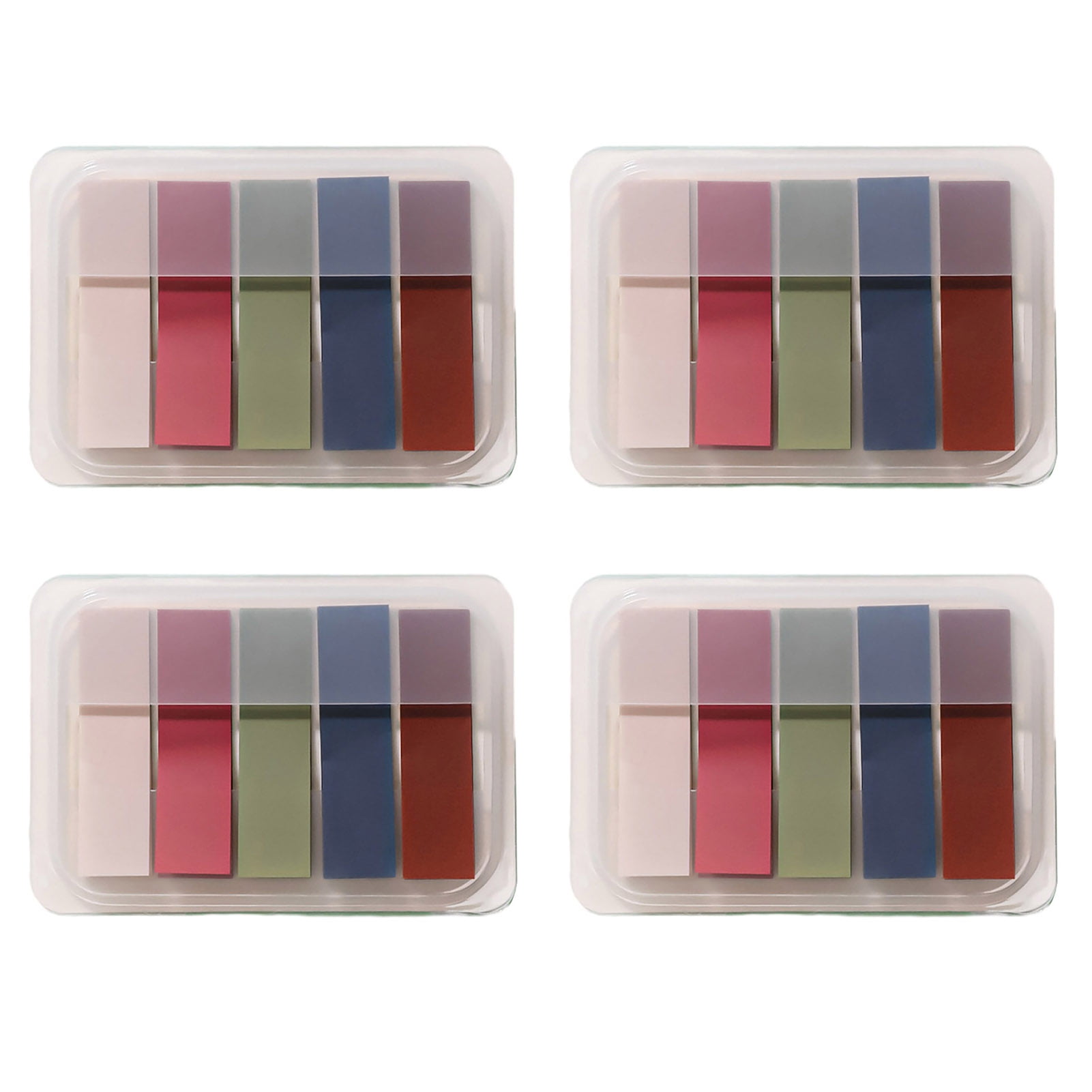 Waroomhouse Adhesive Page Markers 4pcs Sticky Index Tabs Sorting Paper ...