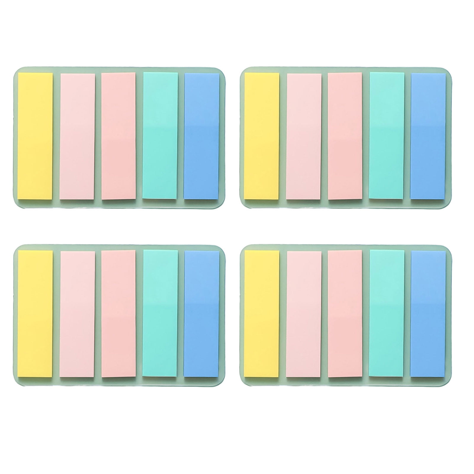 Waroomhouse Adhesive Page Markers 4pcs Sticky Index Tabs Sorting Paper ...