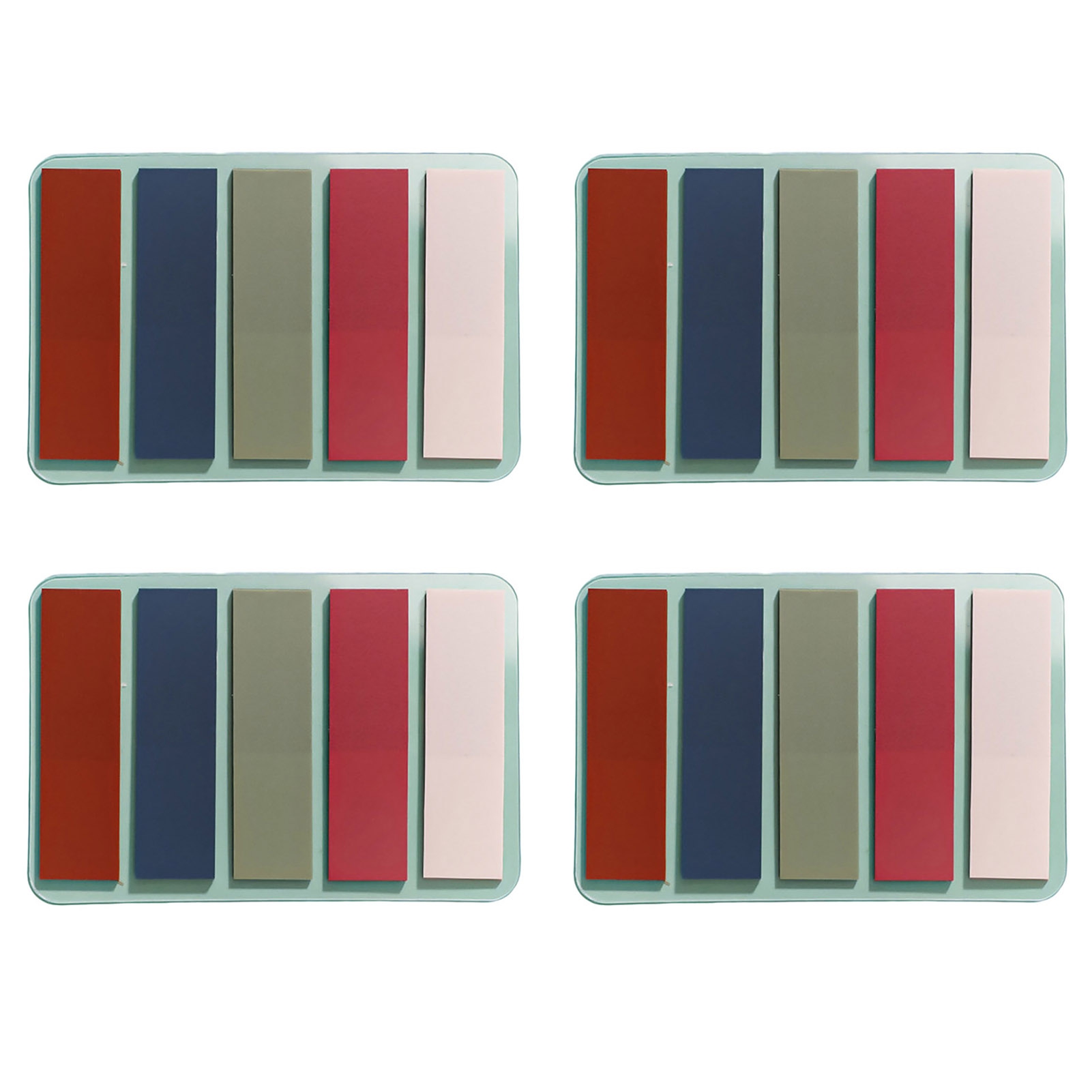 Waroomhouse Adhesive Page Markers 4pcs Sticky Index Tabs Sorting Paper ...