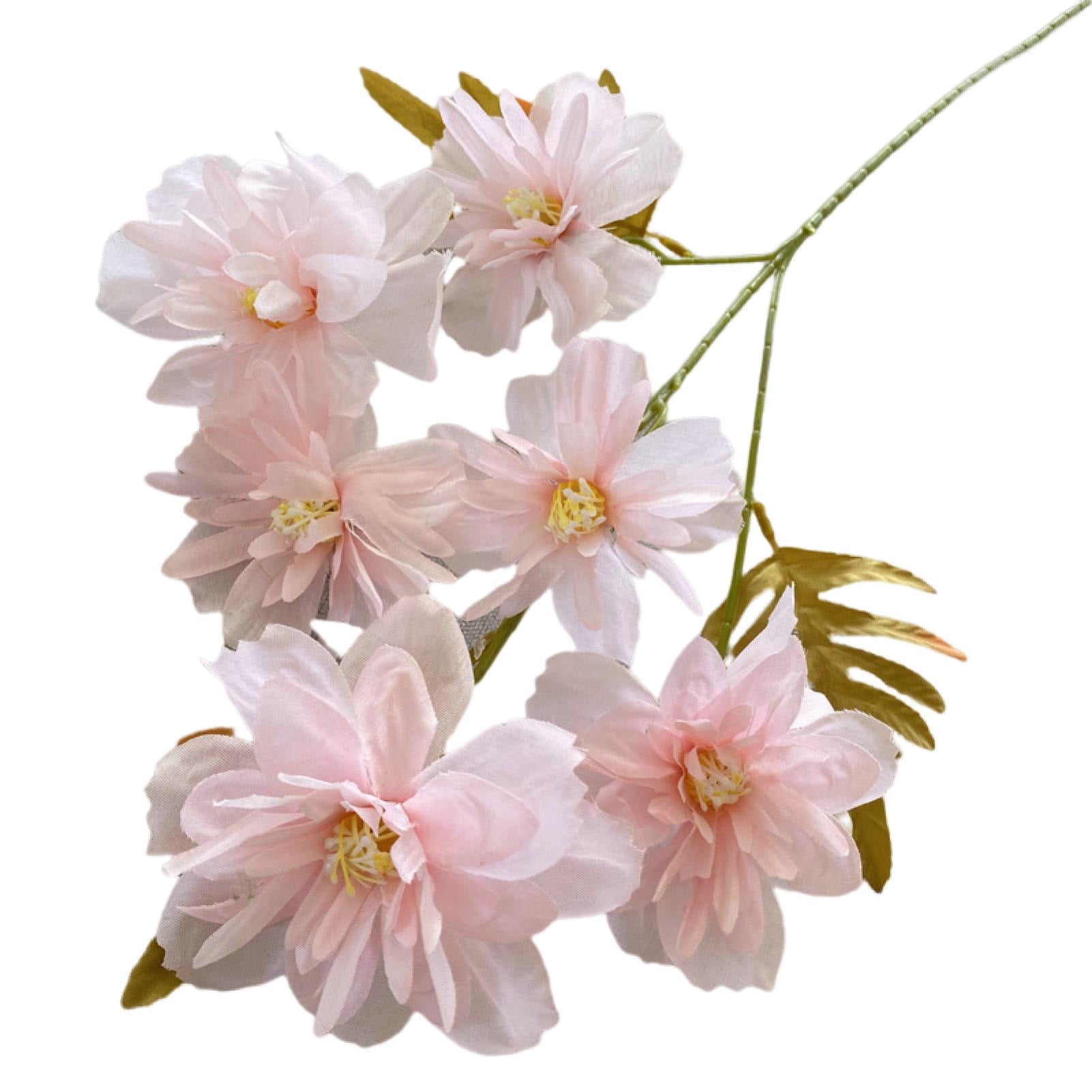 Waroomhouse Artificial Flower Realistic Decorative Fake Happy Flower ...