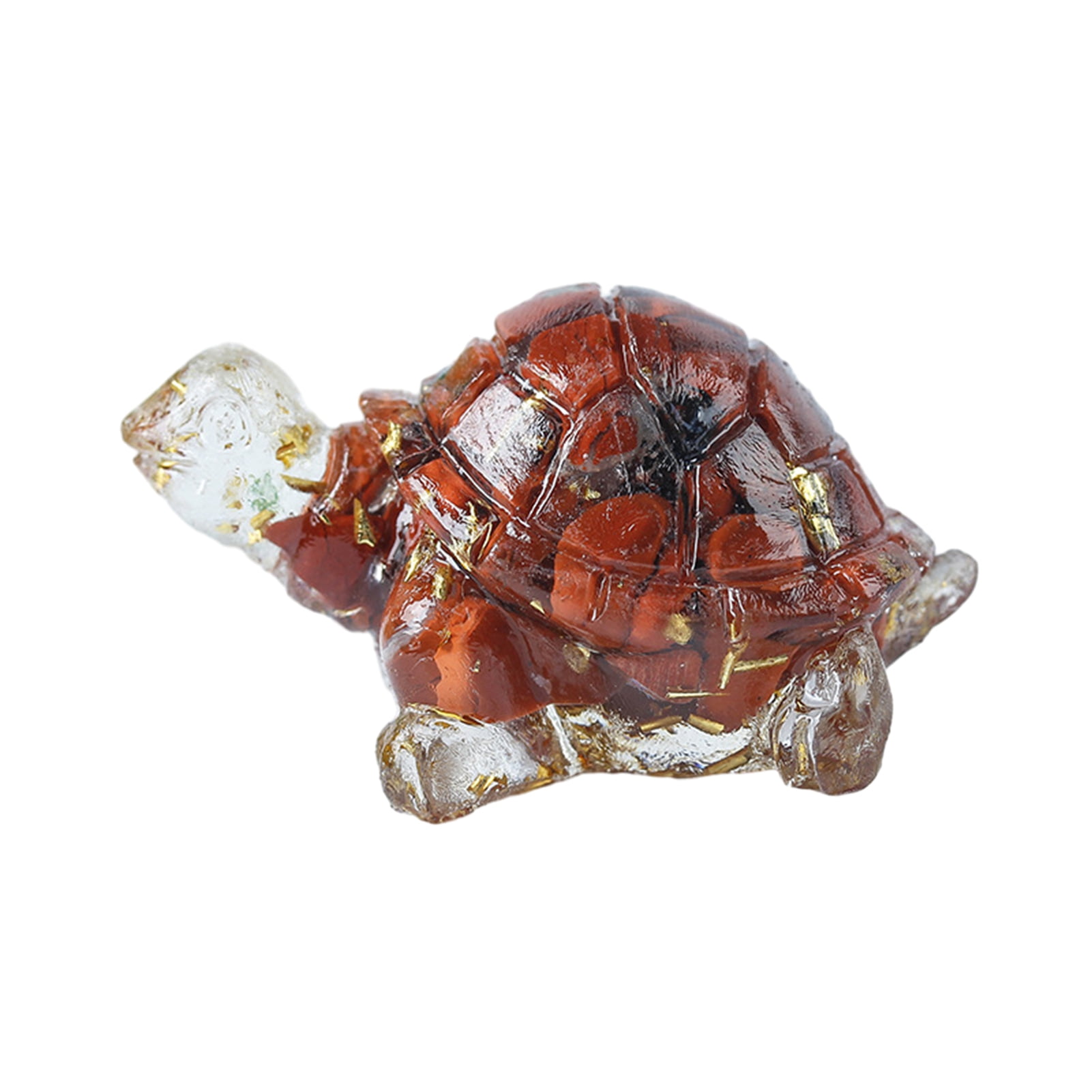 Waroomhouse Artificial Tortoise Ornament Faux Crystal Figurine ...