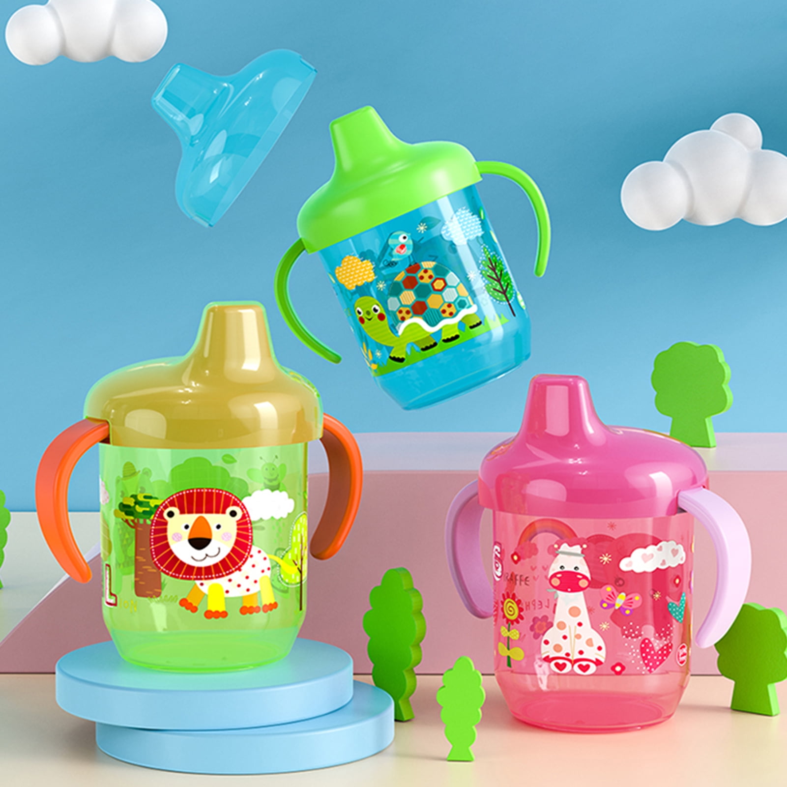 Waroomhouse Baby Feeding Cup Food Grade Heat Resistant PP Decorative ...