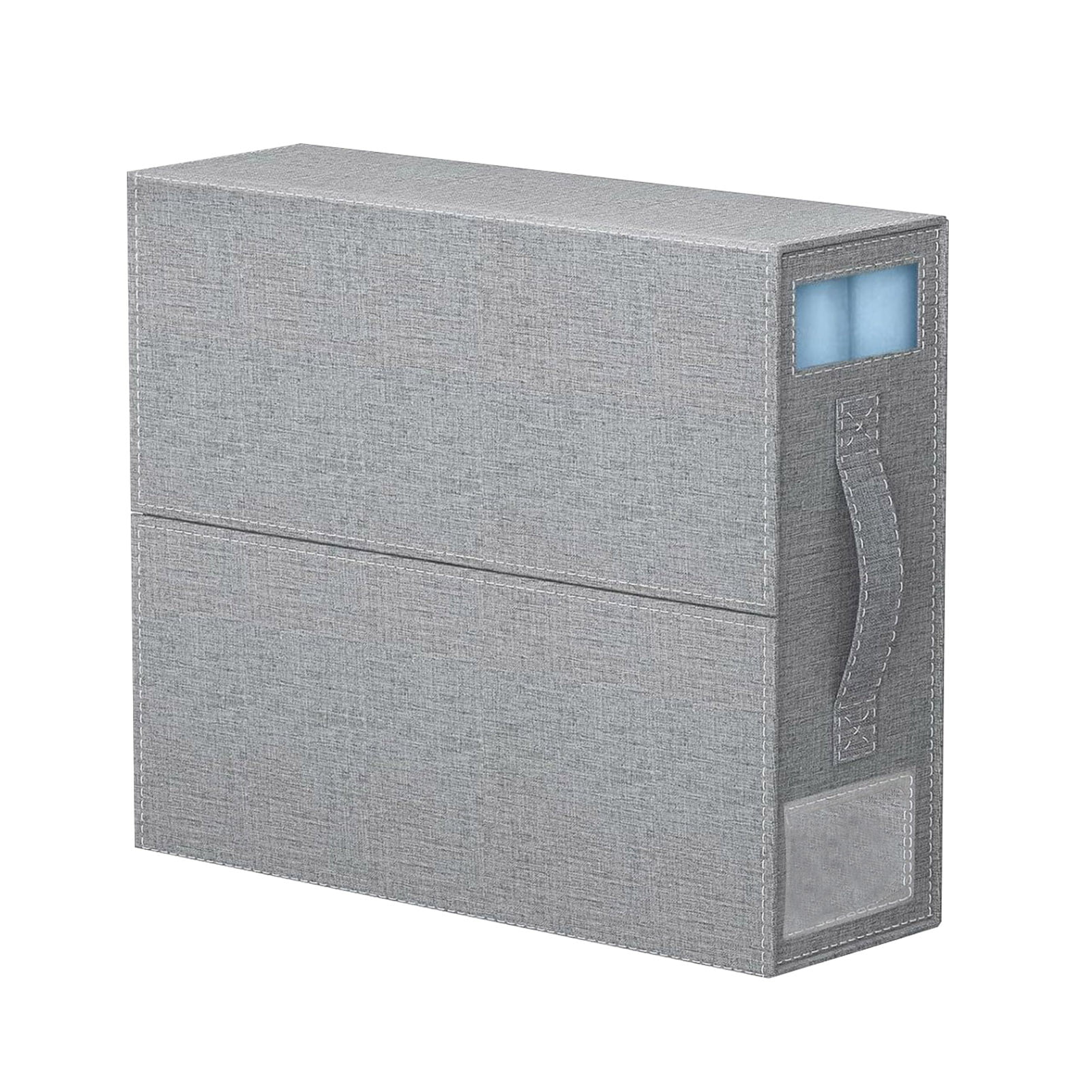 Waroomhouse Bed Sheet Container Bed Sheet Storage Box with Window ...