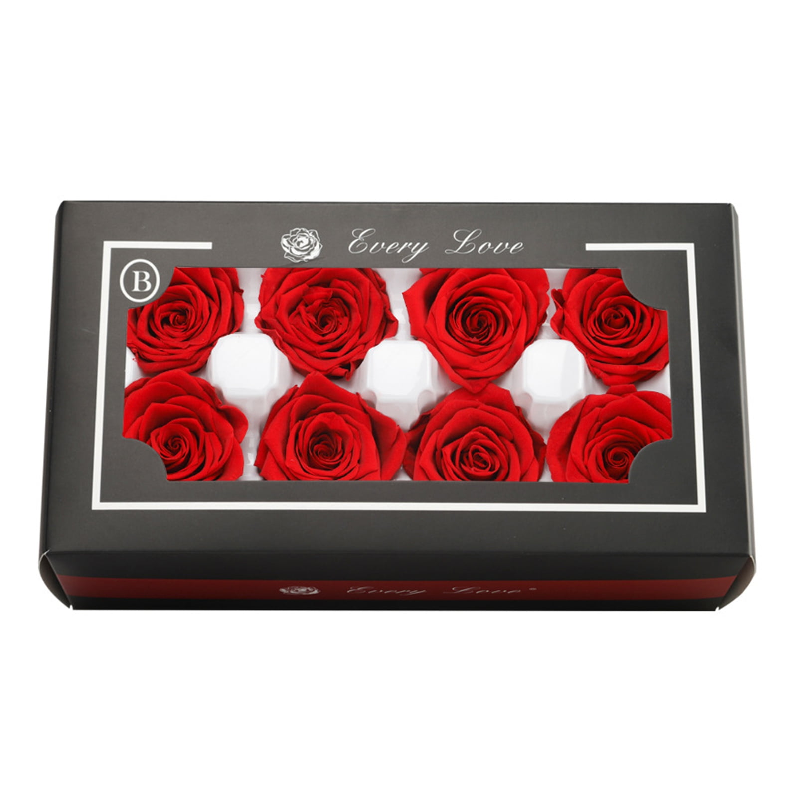 Waroomhouse Blooming Rose Flower Heads 8pcs Eternal Rose Flowers ...