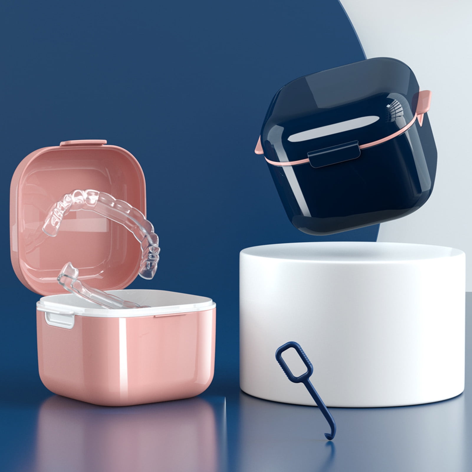 Waroomhouse Braces Box Drain Basket Double-layers Portable Cleaning ...