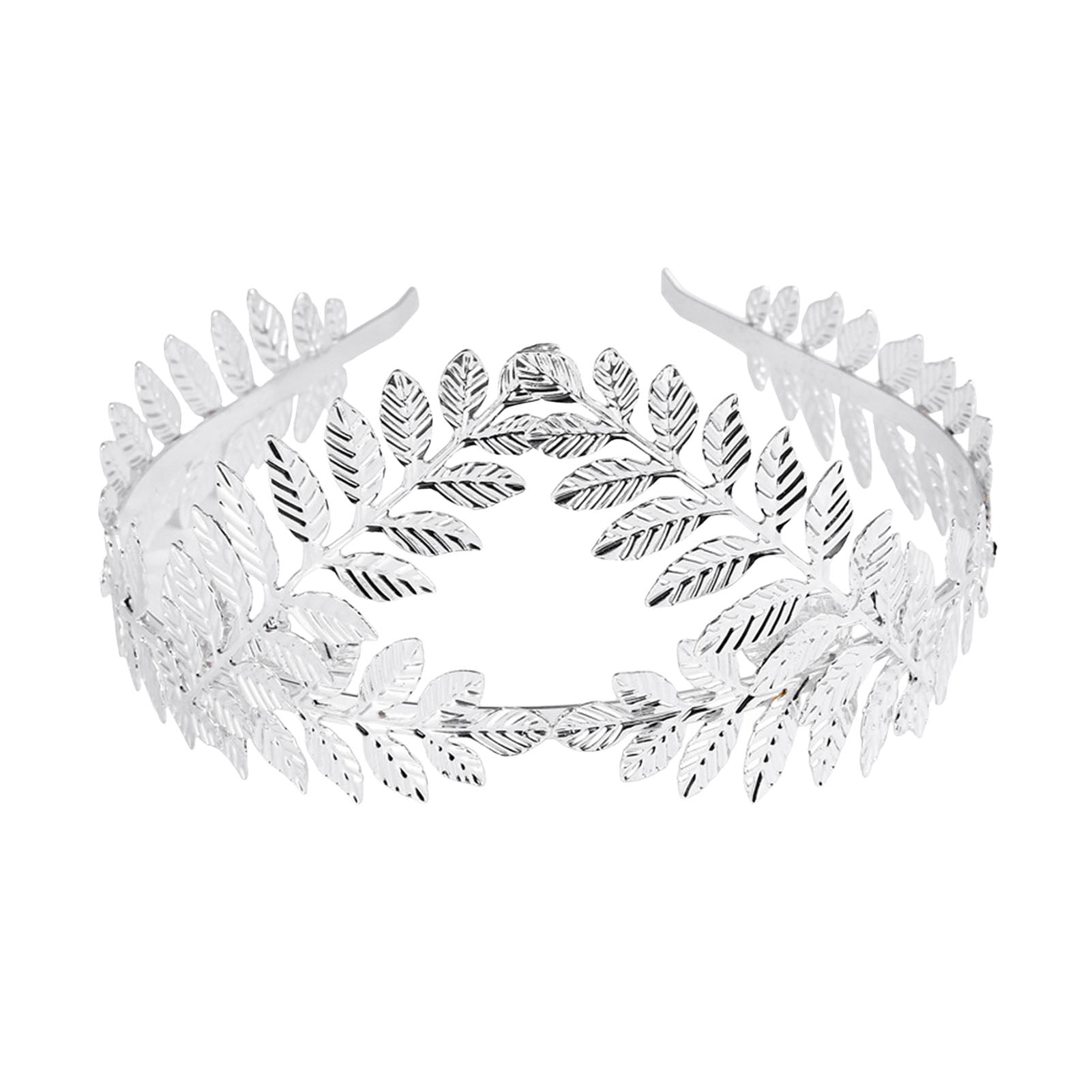 Waroomhouse Bridal Hair Hoop Metal Leaf Design Shiny Sparkling Texture ...