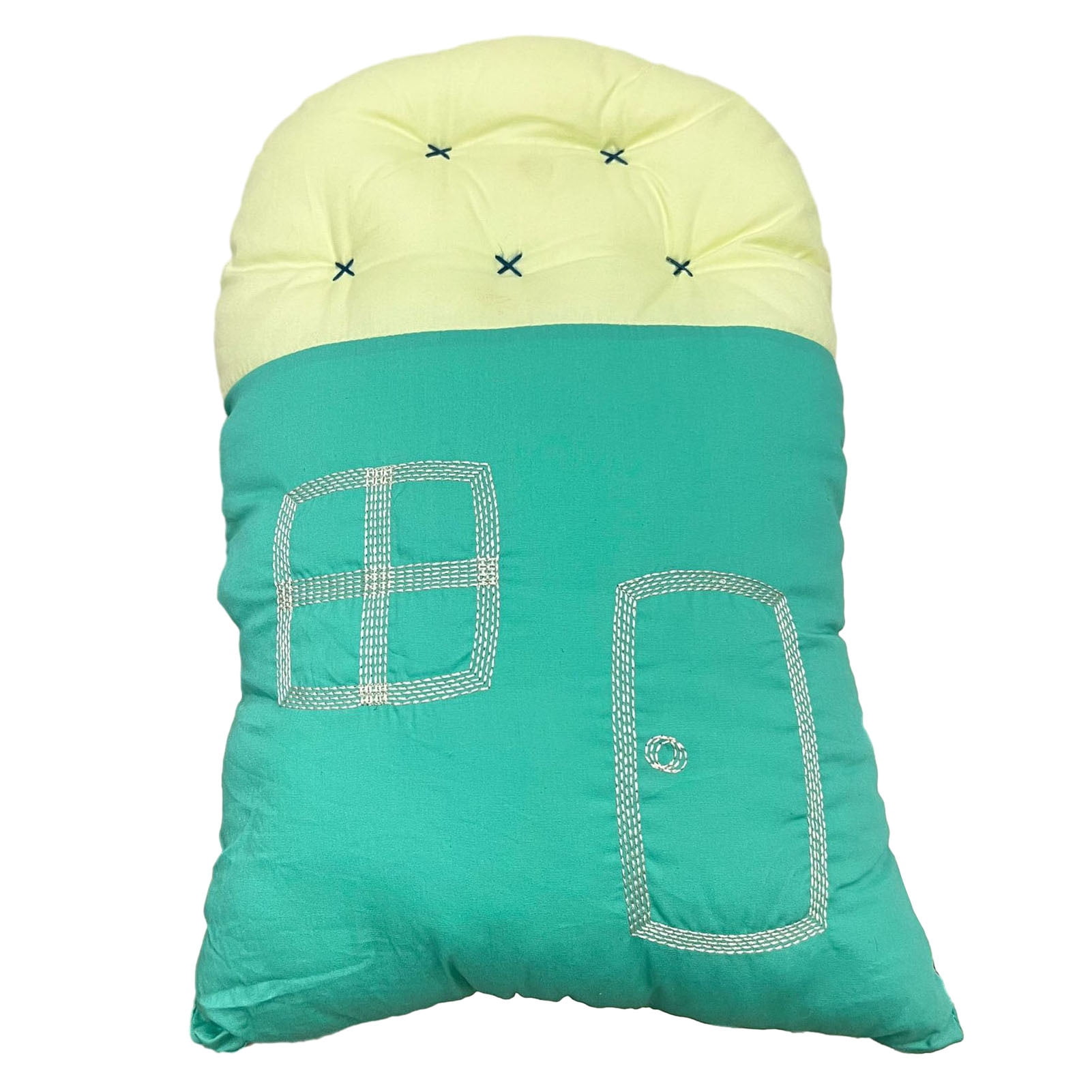 Waroomhouse Bumper Pillow for Sleeping House Shape Plush Pillow with ...