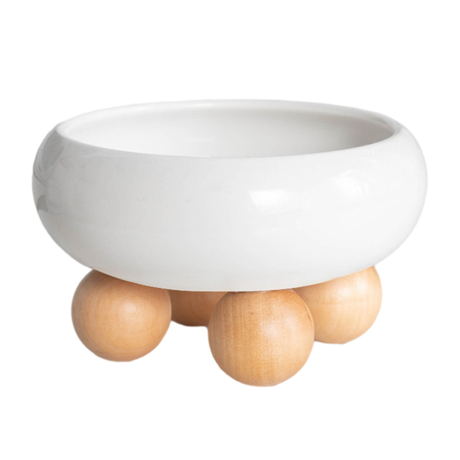 Waroomhouse Ceramic Pet Bowl Ceramic Cat Bowl Elevated Raised Food ...