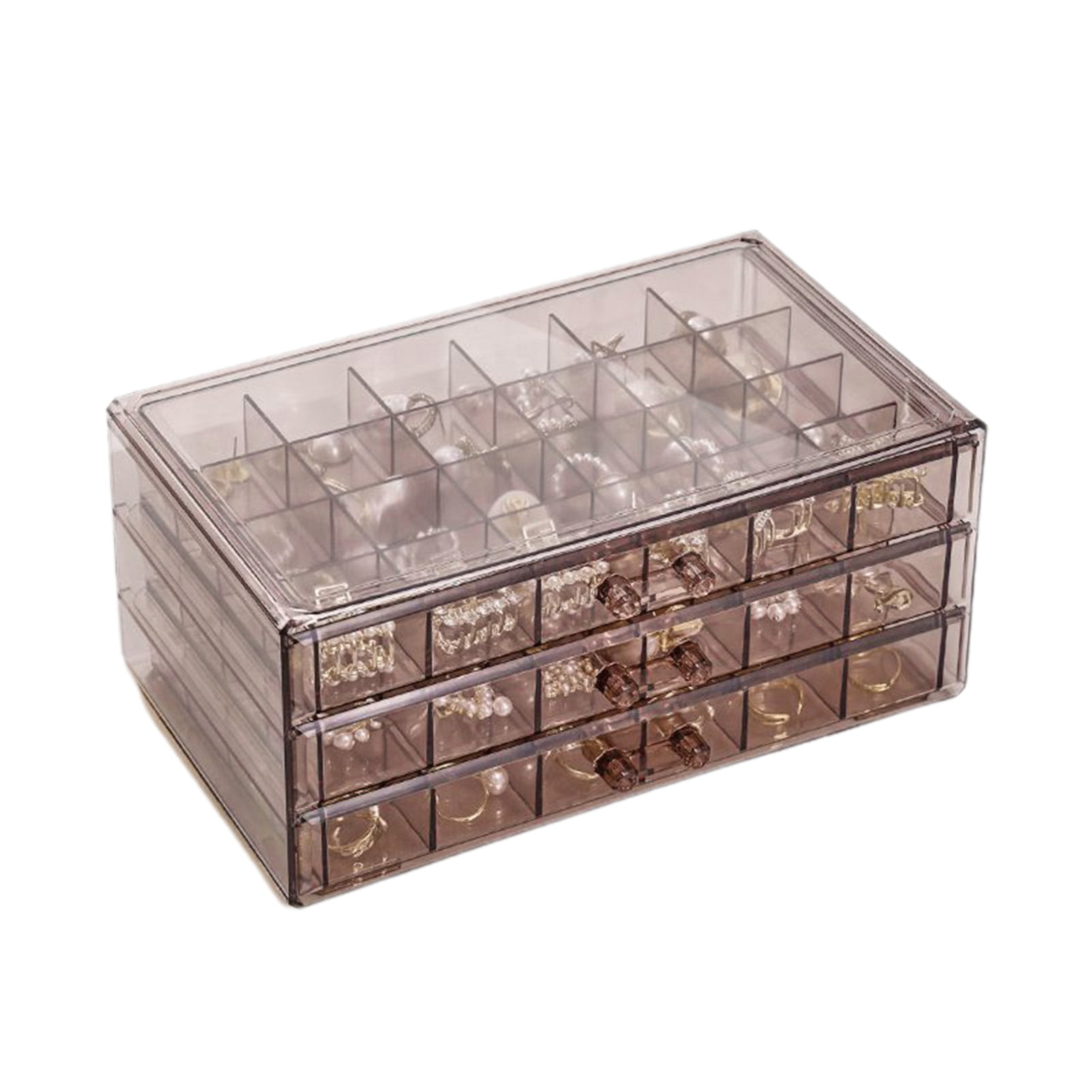 Waroomhouse Clear Storage Box Transparent Jewelry Storage Box Large ...