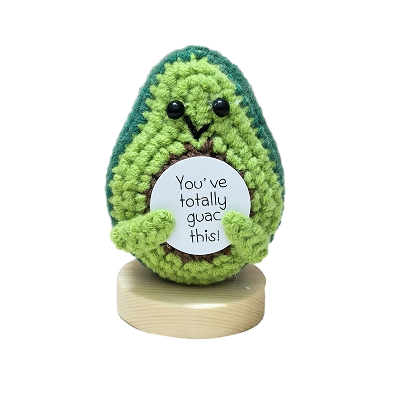 Waroomhouse Crochet Avocado Handmade Avocado Plush Toy Crocheted ...