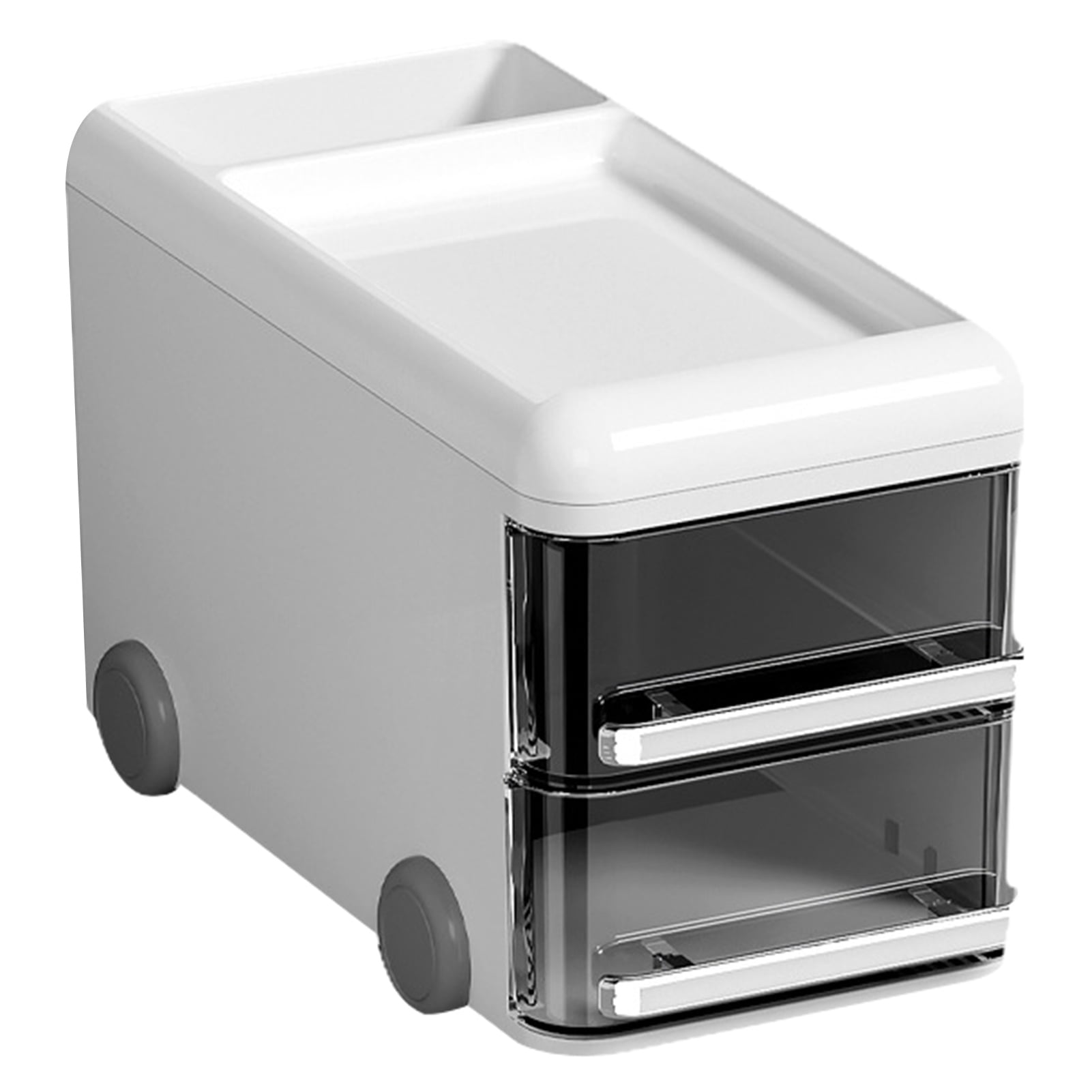 Waroomhouse Cute Bus Shape Storage Box Desktop Storage Box Pull-out ...