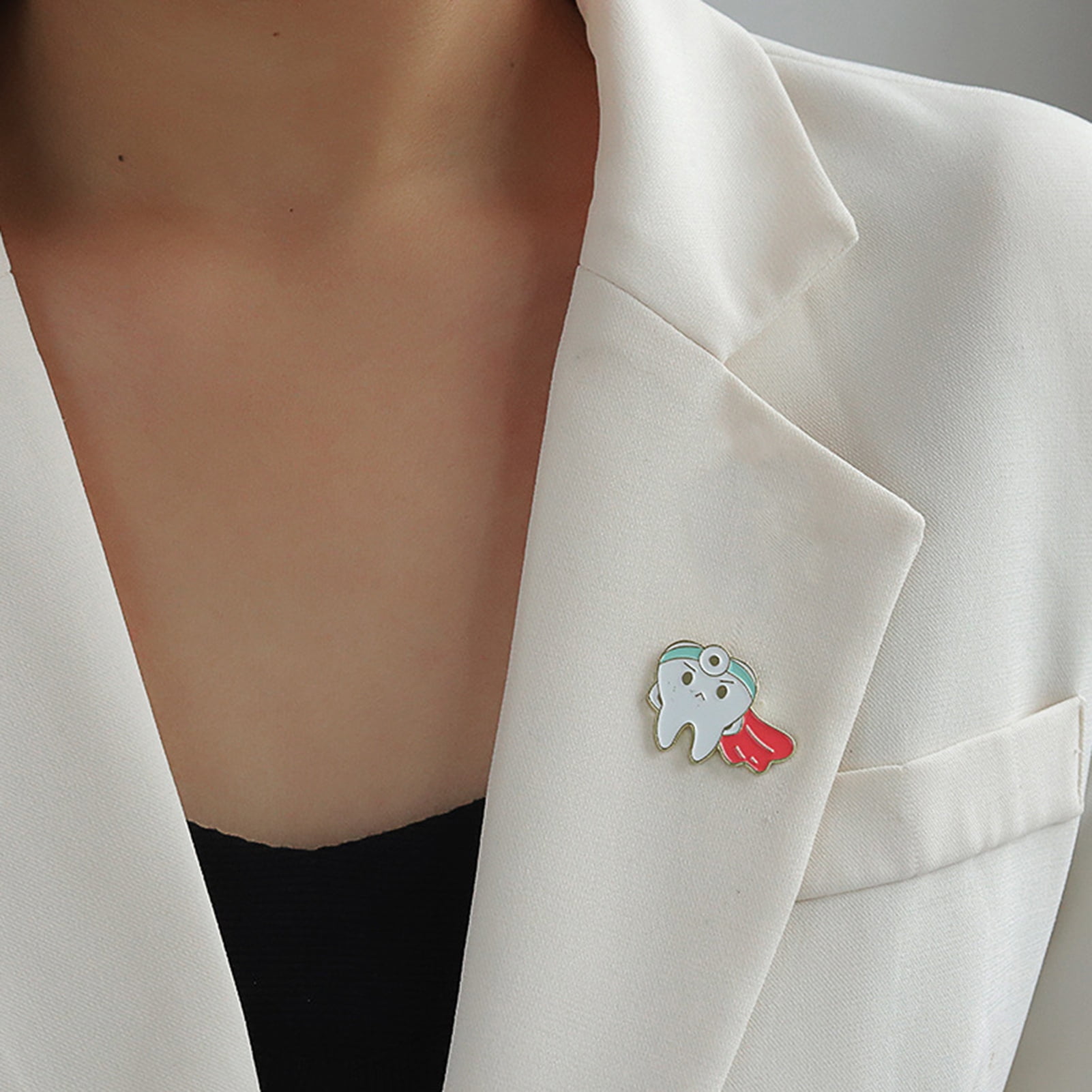 Waroomhouse Cute Cartoon Tooth Brooch Cartoon Design Brooch Pin Cartoon ...