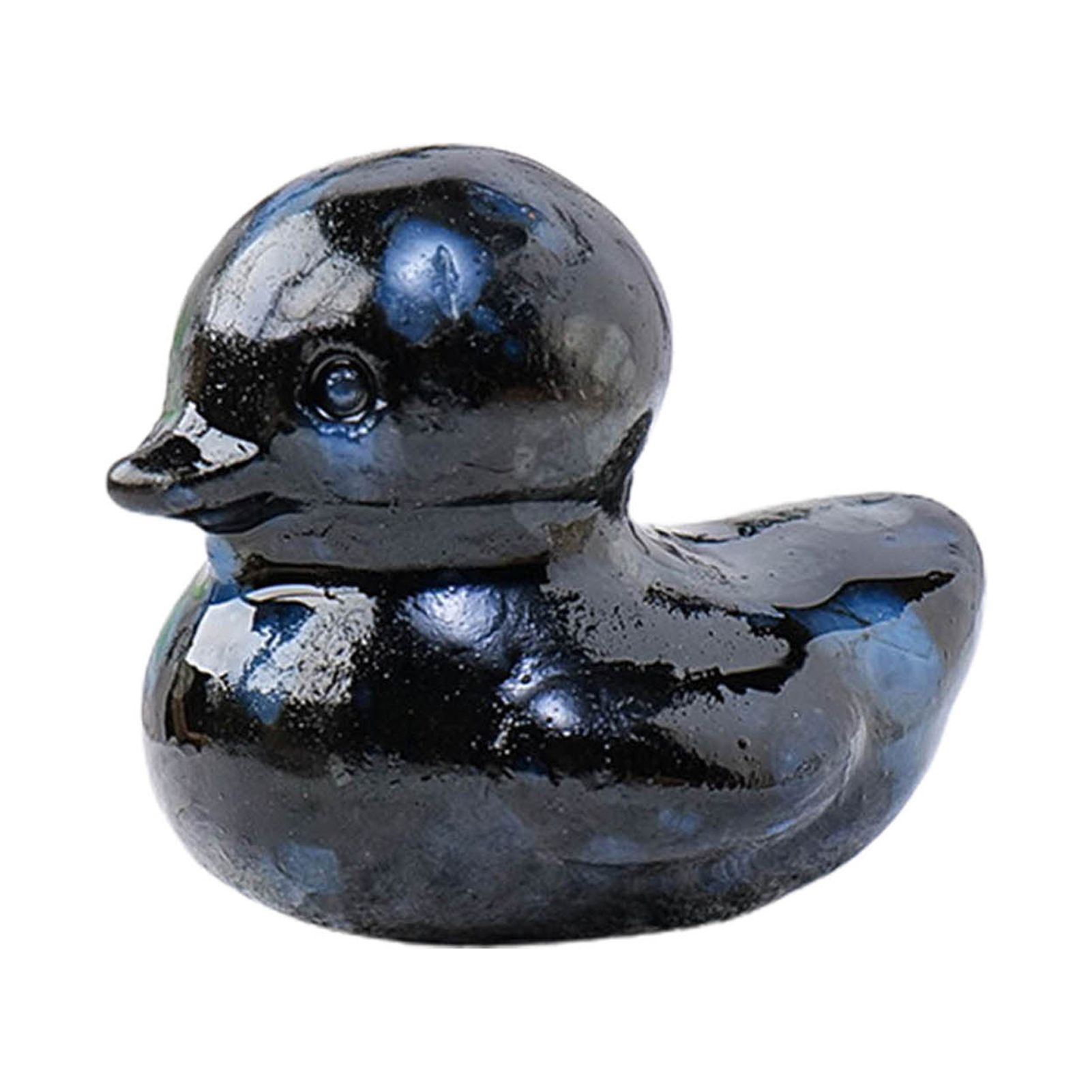 Waroomhouse Cute Duck Ornament Polished Stone Duck Model Cute Natural ...