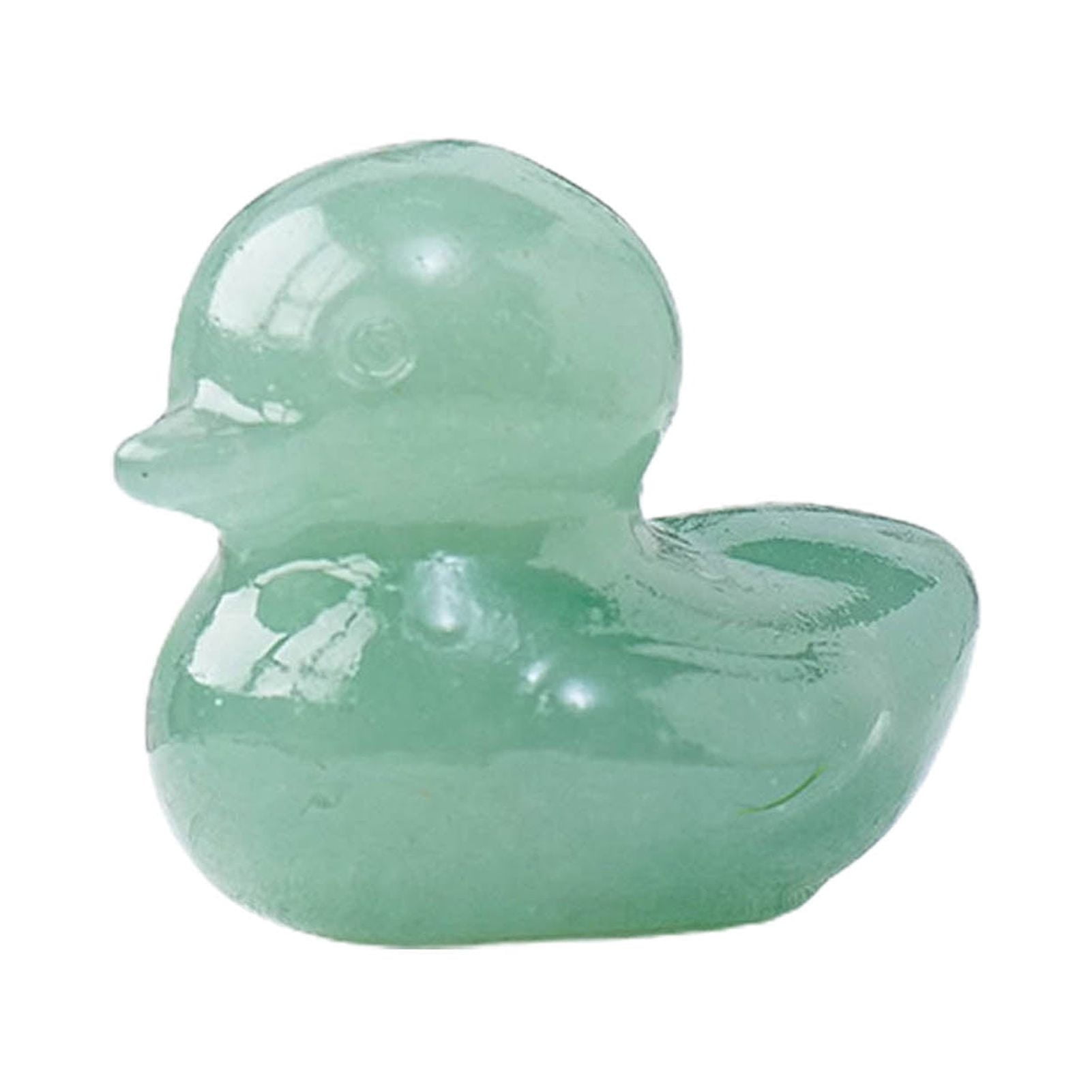 Waroomhouse Cute Duck Ornament Polished Stone Duck Model Cute Natural ...