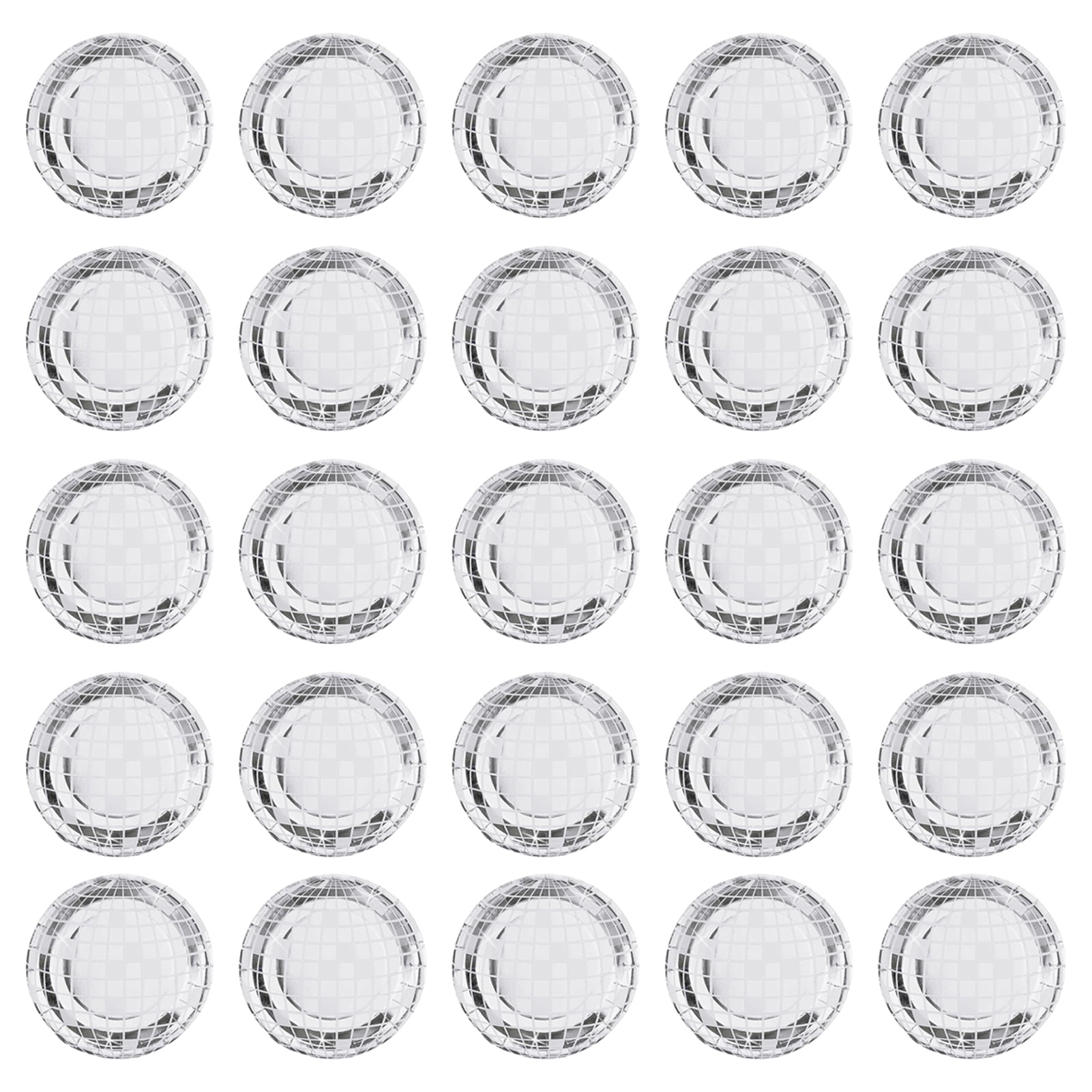 Waroomhouse Disposable Dinner Plates Disco Ball Themed Plates 25pcs ...
