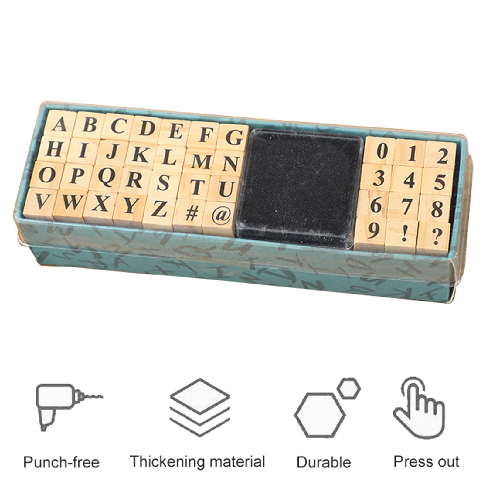 Waroomhouse Diy Appearance Stamp Retro Wooden Seal Set for Diy Crafts ...