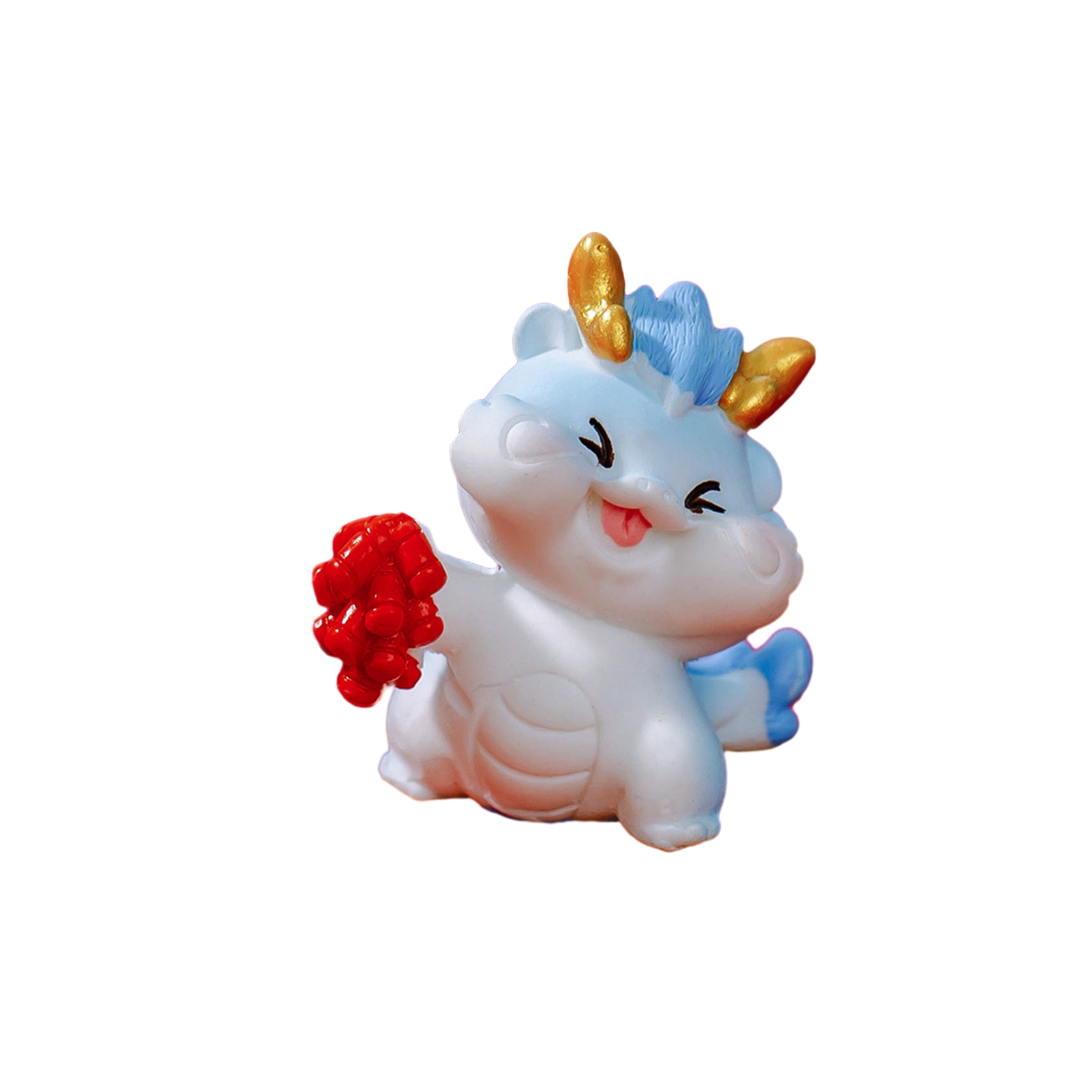 Waroomhouse Dragon Shape Gift Idea Mini Dragon Ornament Durable Resin ...