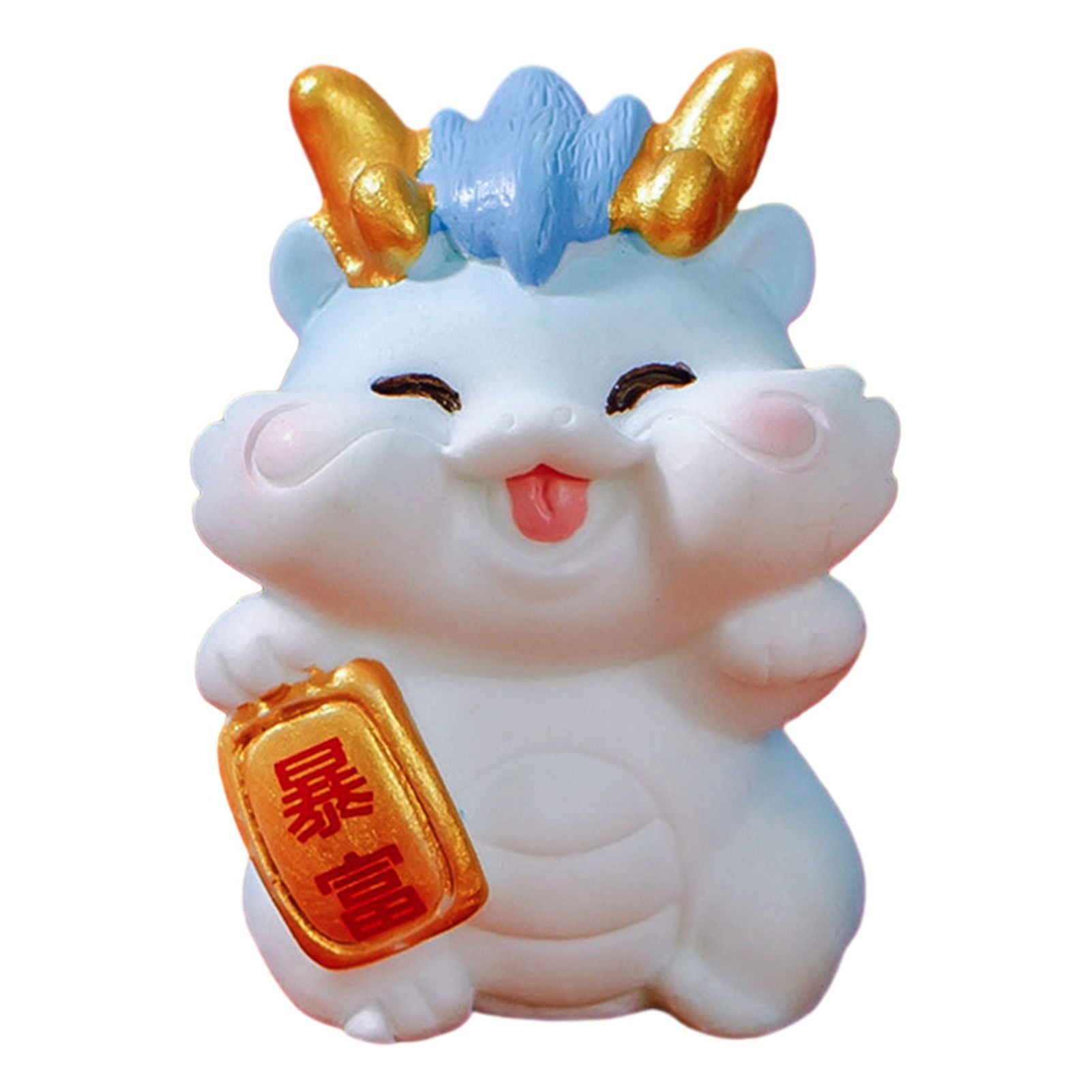 Waroomhouse Dragon Shape Gift Idea Mini Dragon Ornament Durable Resin ...