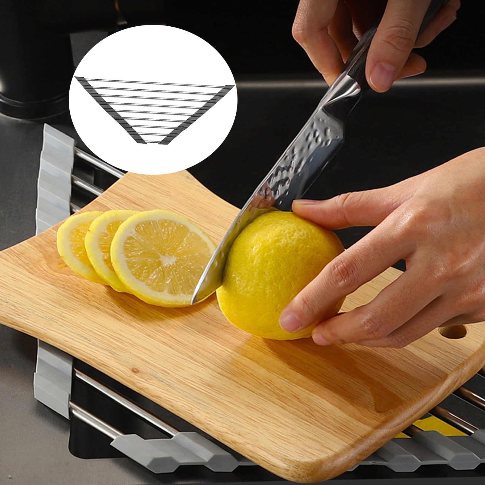 Waroomhouse Drain Rack Reusable Foldable Triangle Anti-rust Stainless ...