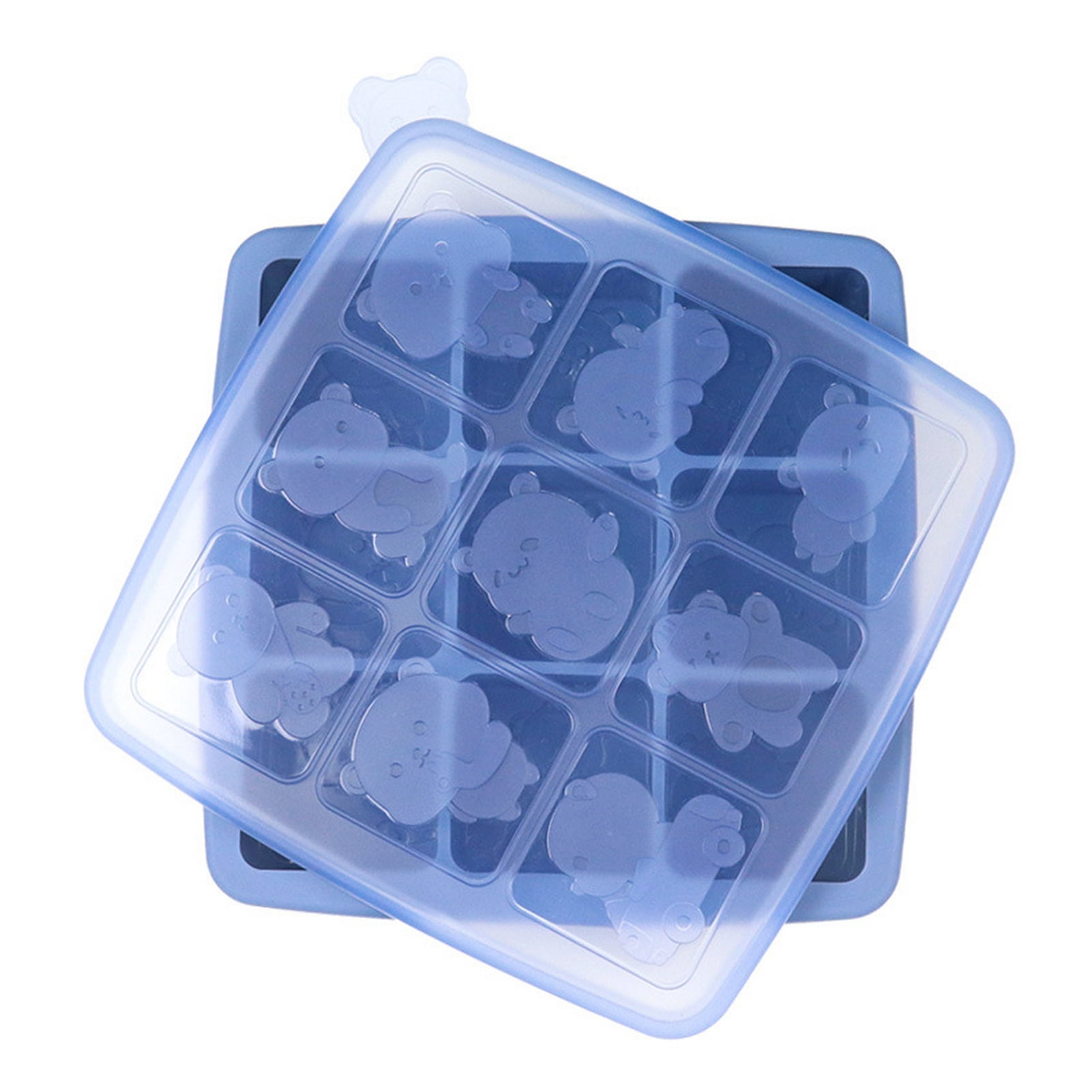 Waroomhouse Easy Release Ice Cube Tray Silicone Ice Tray with Widened ...