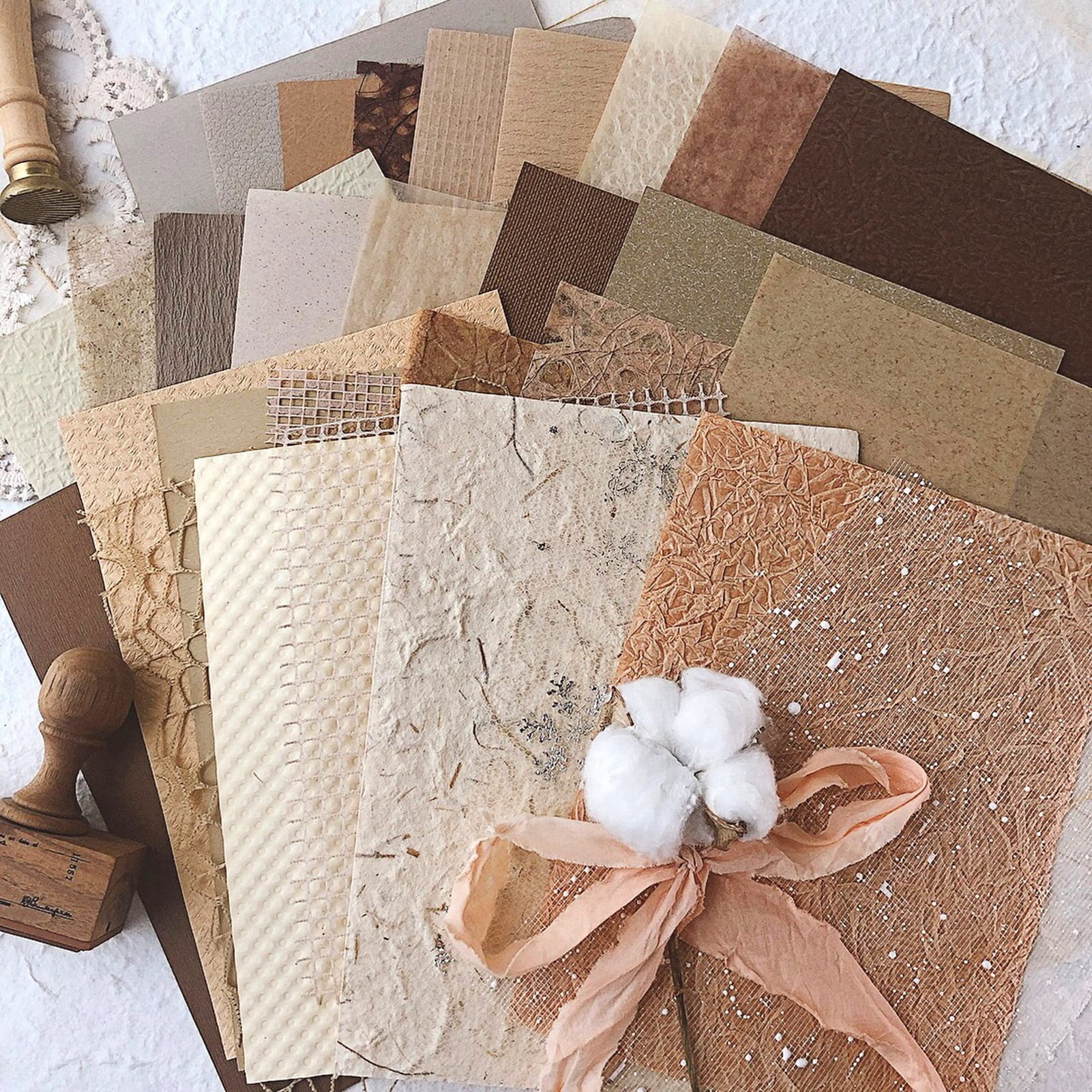 Waroomhouse Elegant Paper 30pcs Vintage Scrapbook Paper for Diy Crafts ...