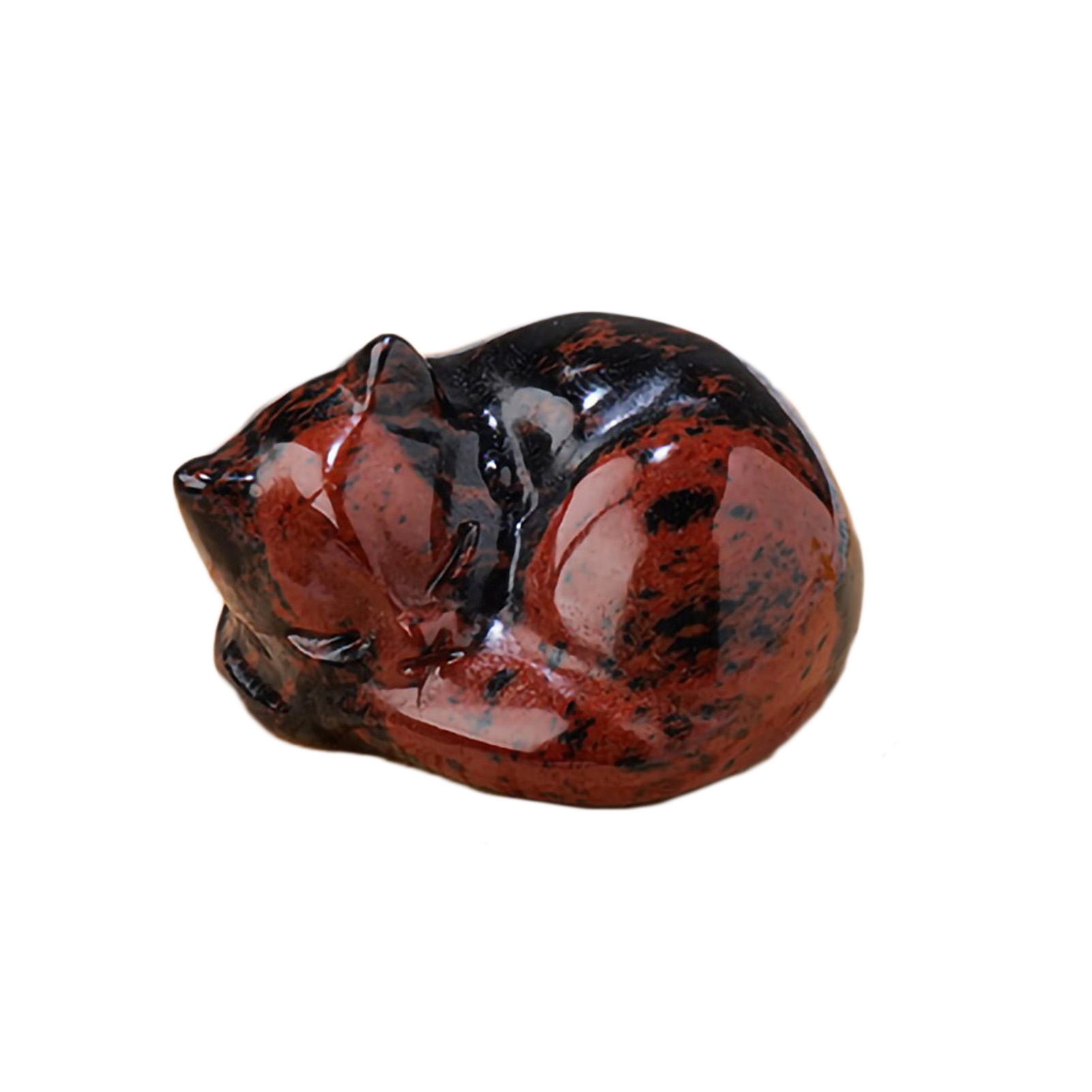 Waroomhouse Fake Crystal Figurine Bedside Table Decoration Lucky Cat ...