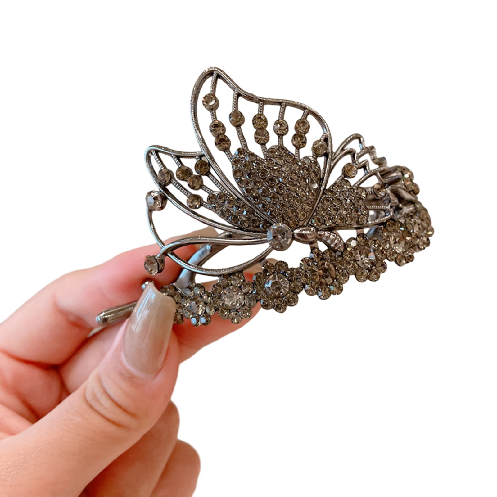 Waroomhouse Fish Tail Hairpin Tassel Hairpin with Rhinestones Faux ...