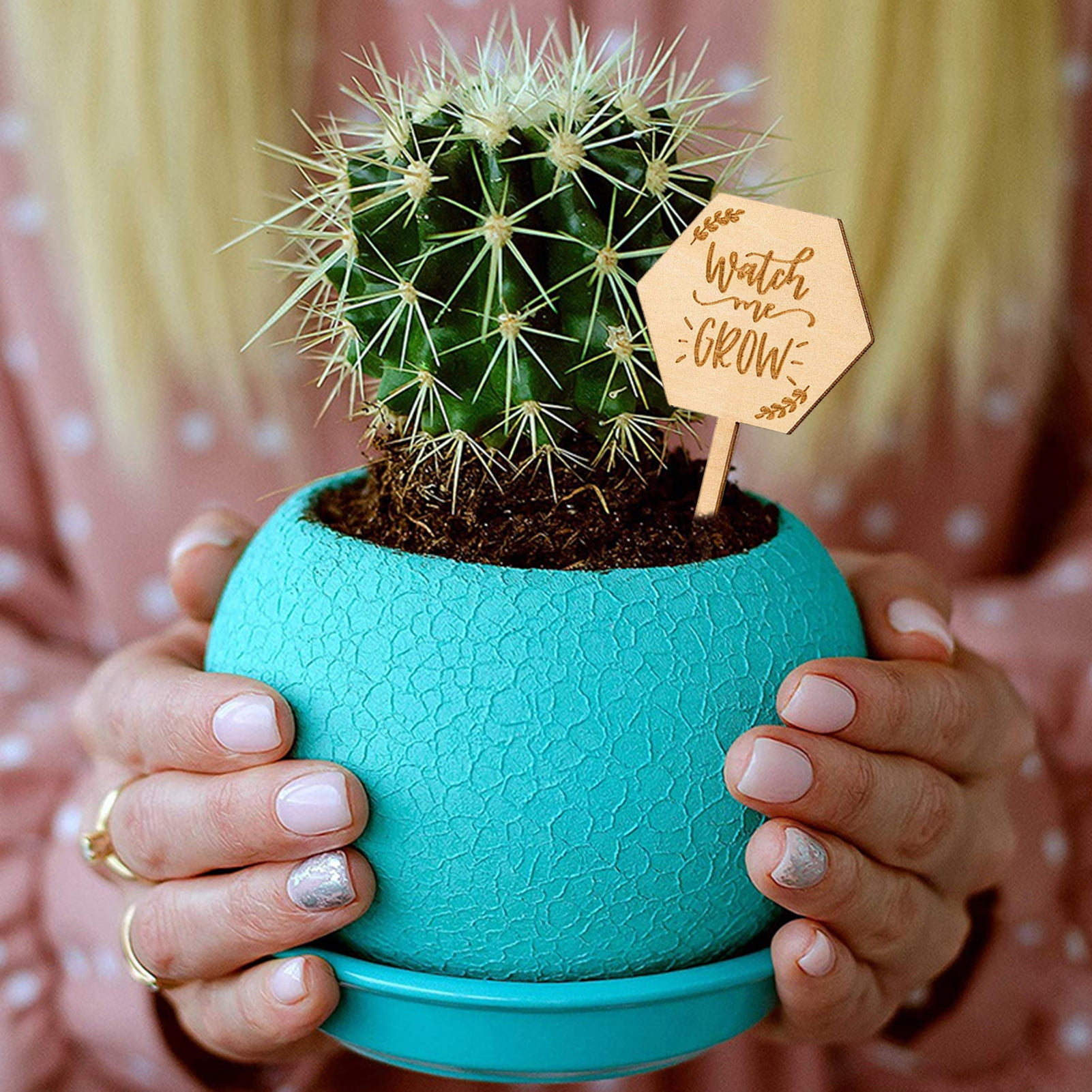 Waroomhouse Flower Label Lightweight Plant Insert 10pcs Wooden Plant ...