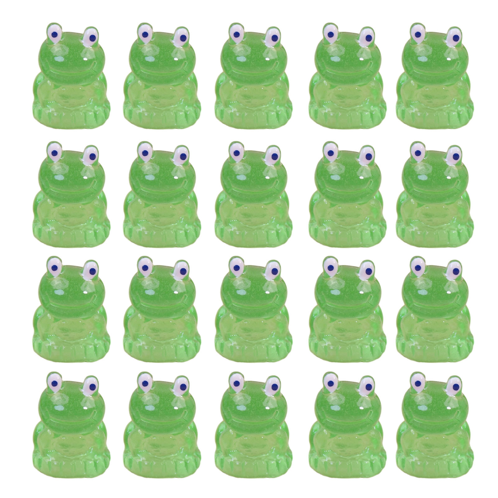 Waroomhouse Frog Figurine Set Rust-proof Frog Sculpture 20pcs Little ...