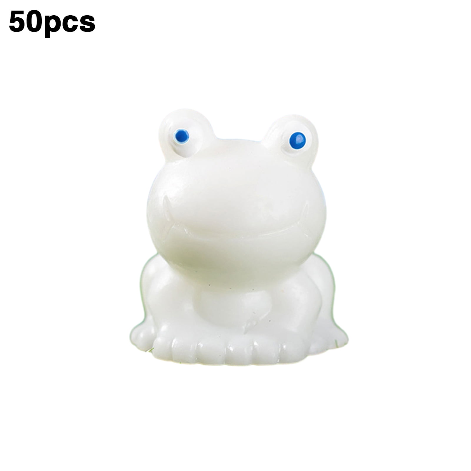Waroomhouse Frog Ornament Cute Frog Decor 50pcs Mini Cartoon Frog ...