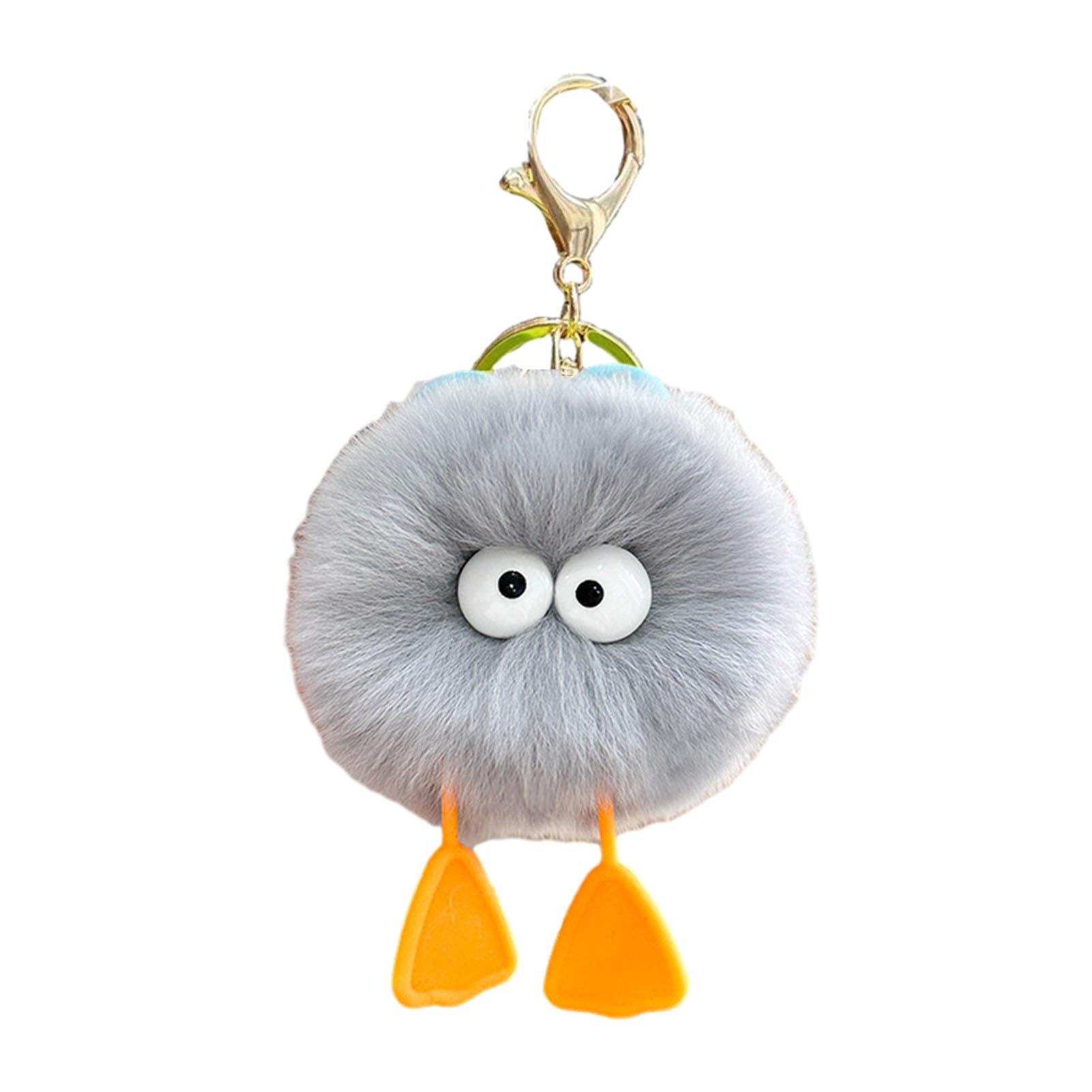 Waroomhouse Girls Cute Ball Keychain Plush Cartoon Ball Keychain Cute ...