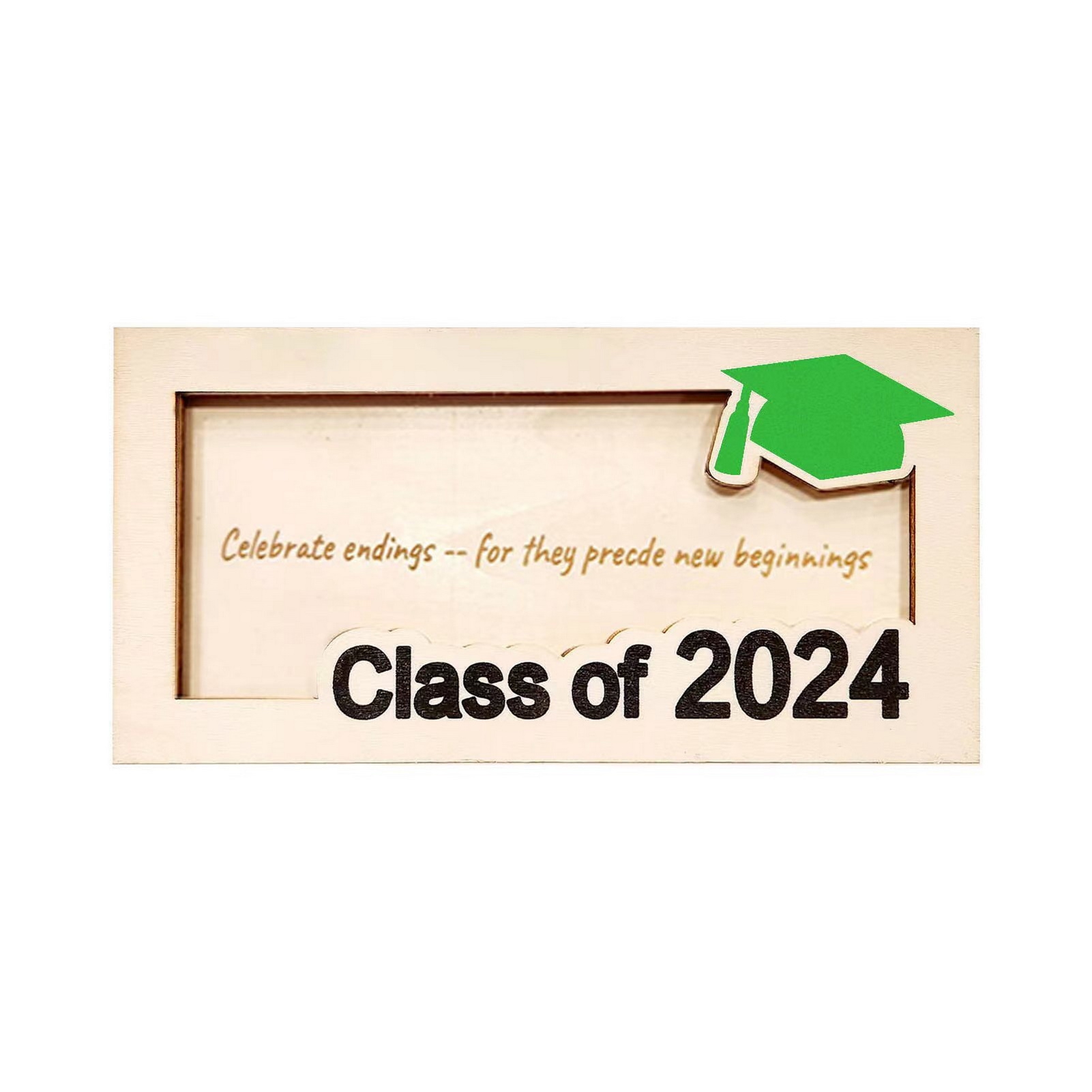 Waroomhouse Graduation Cash Clip Wooden Graduation Money Holder for ...