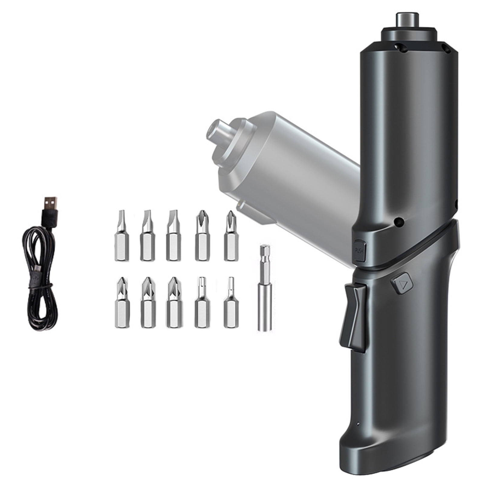 Waroomhouse Hand Drill 1 Set 1300mah Foldable USB Charging Cordless ...